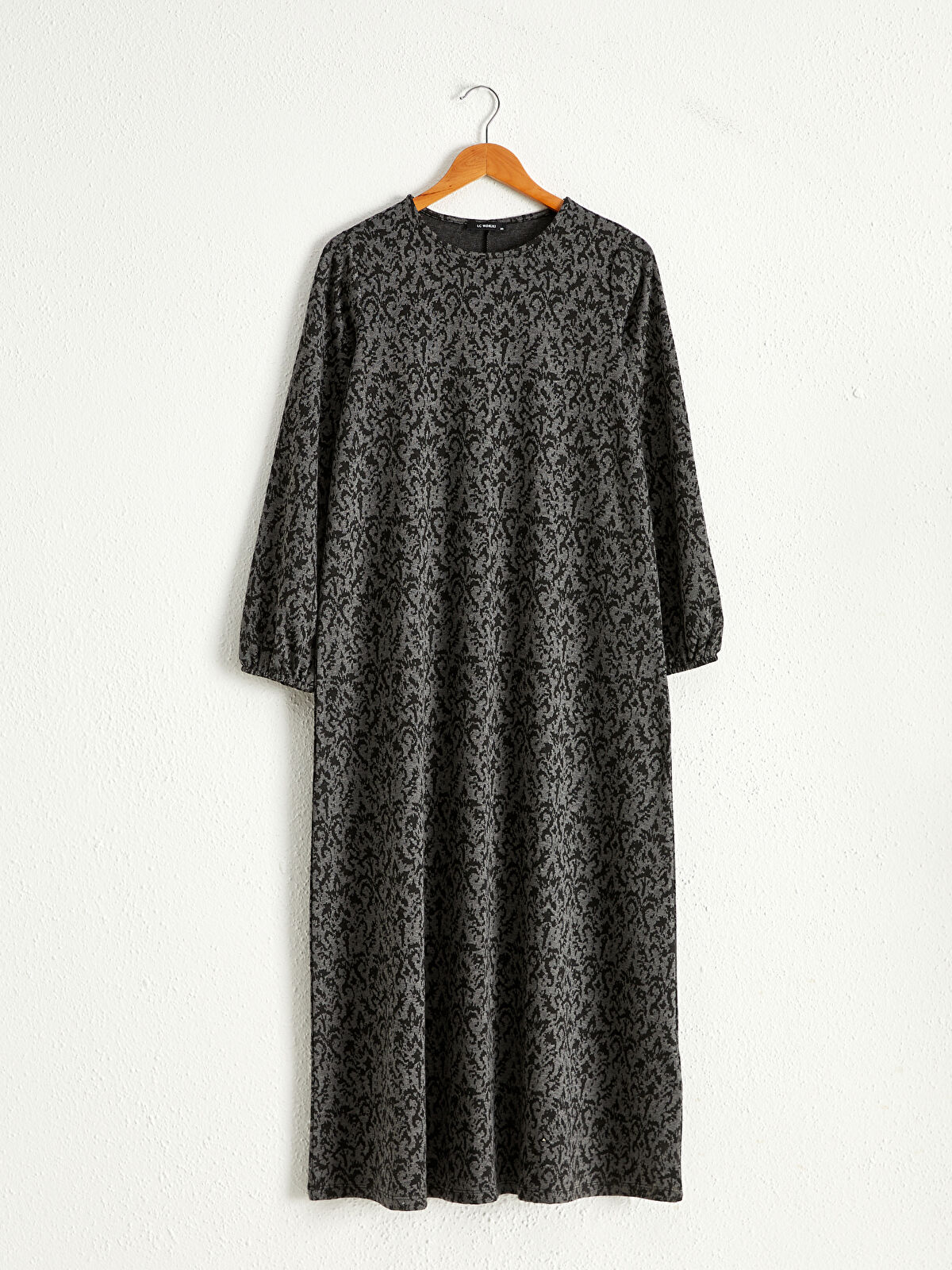 Desenli Uzun Salaş Elbise