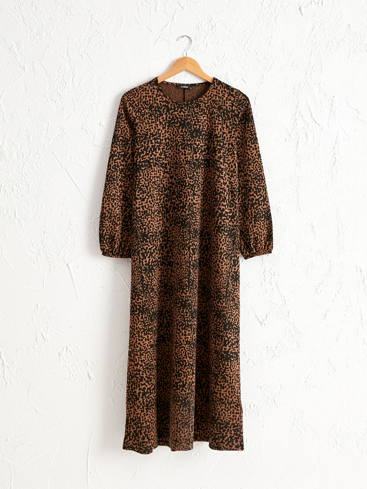 Desenli Uzun Salaş Elbise