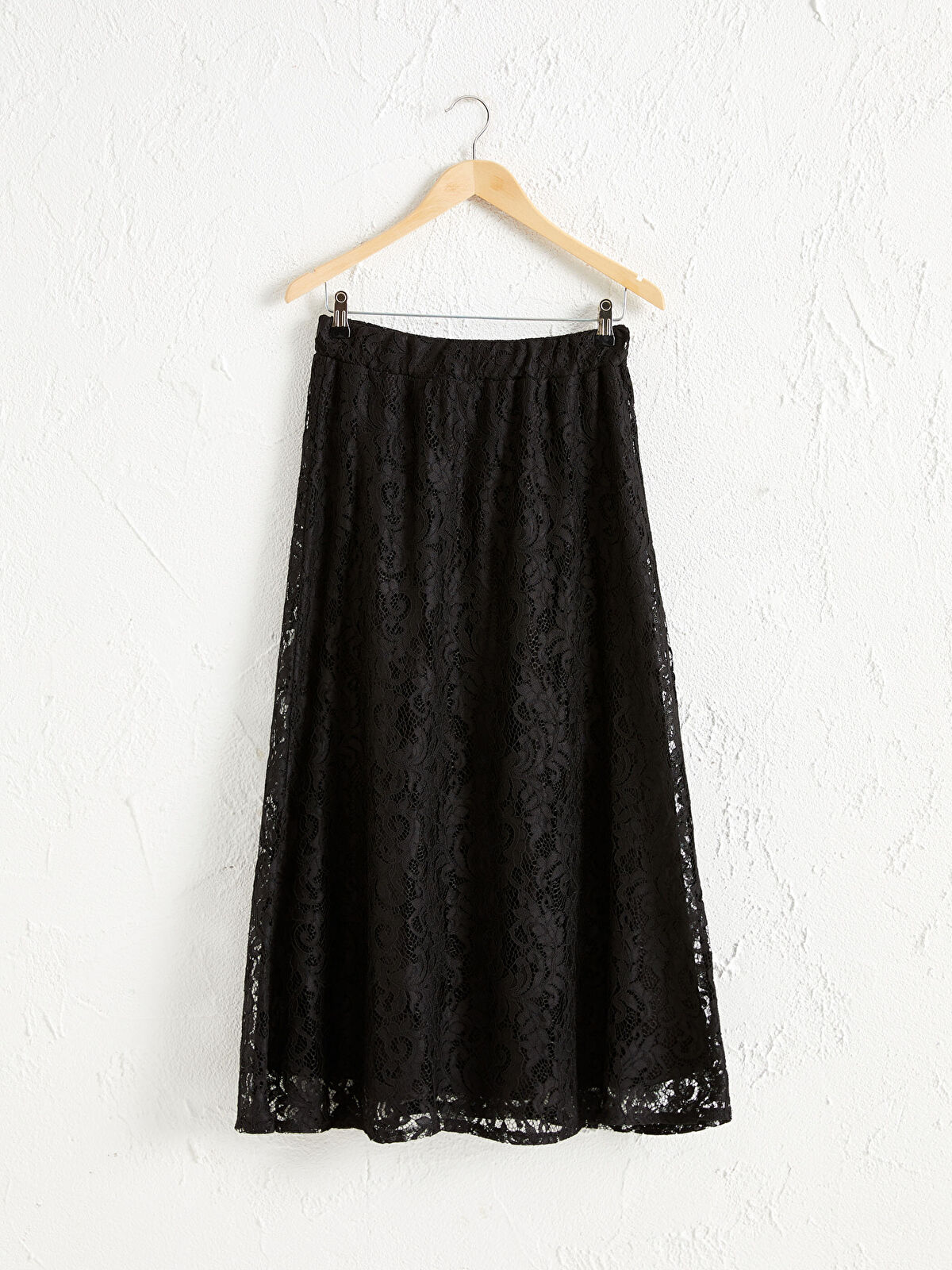 Beli Lastikli Dantel Etek