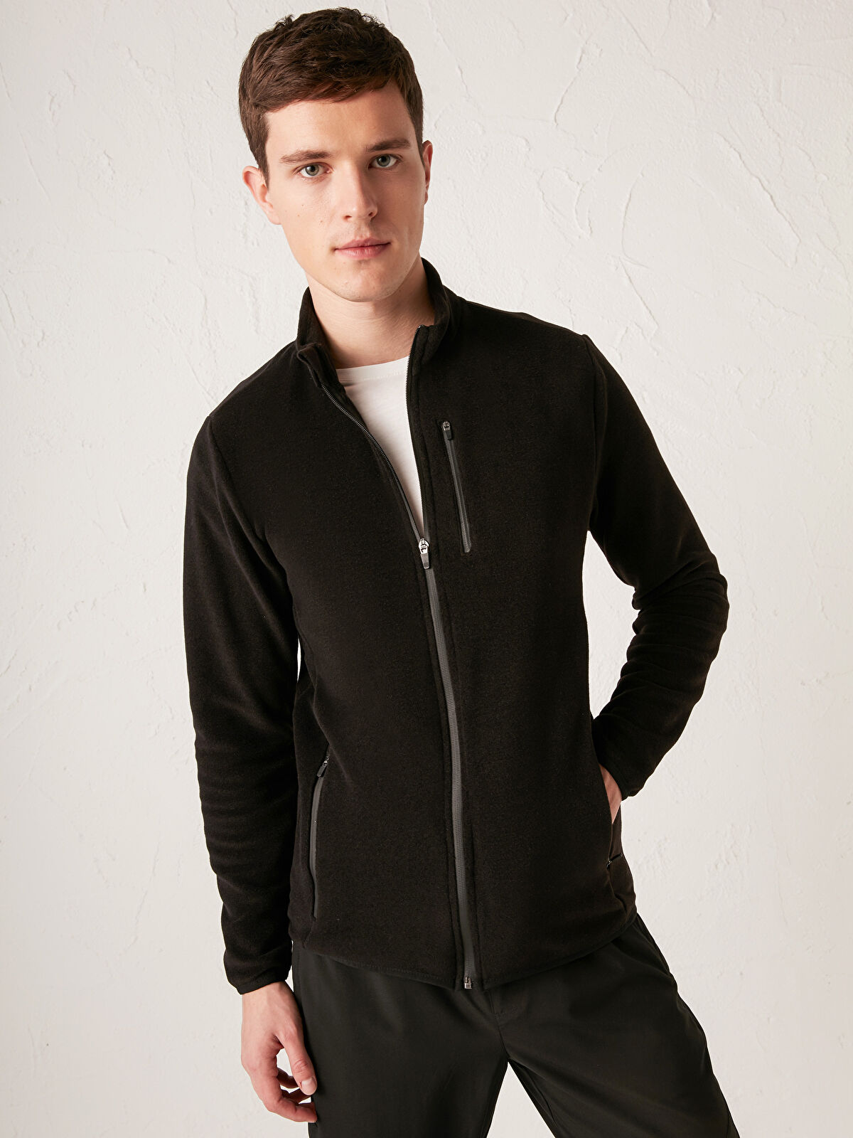 Standart Kalıp Aktif Spor Polar Hırka