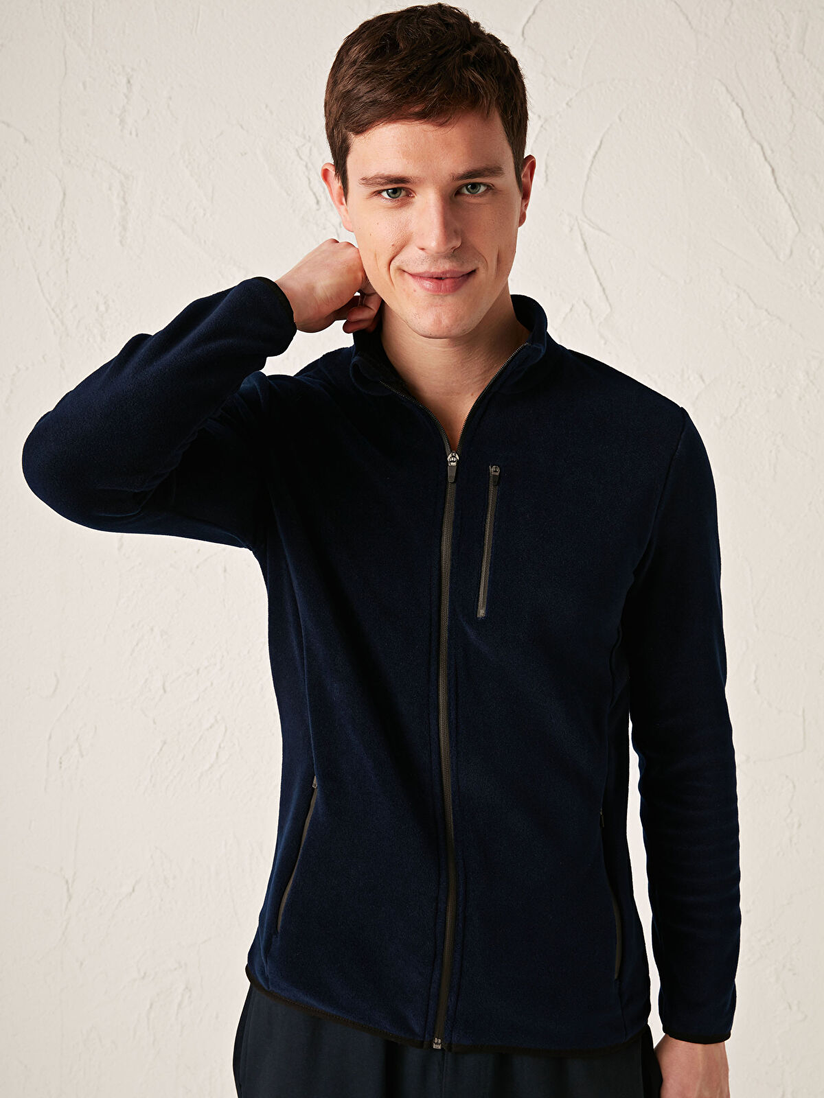 Standart Kalıp Aktif Spor Polar Hırka