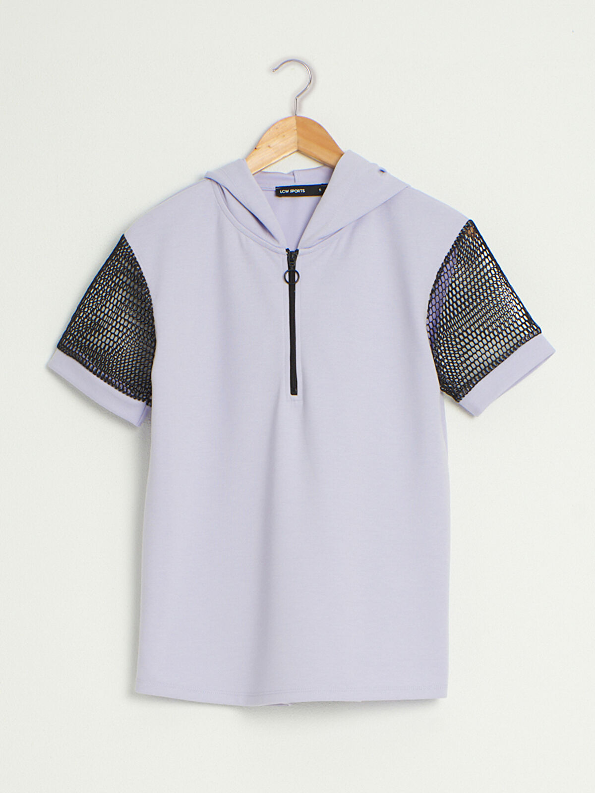 Kol Ucu File Detaylı Kapüşonlu Sweatshirt Kol Ucu File Detaylı Kapüşonlu Sweatshirt