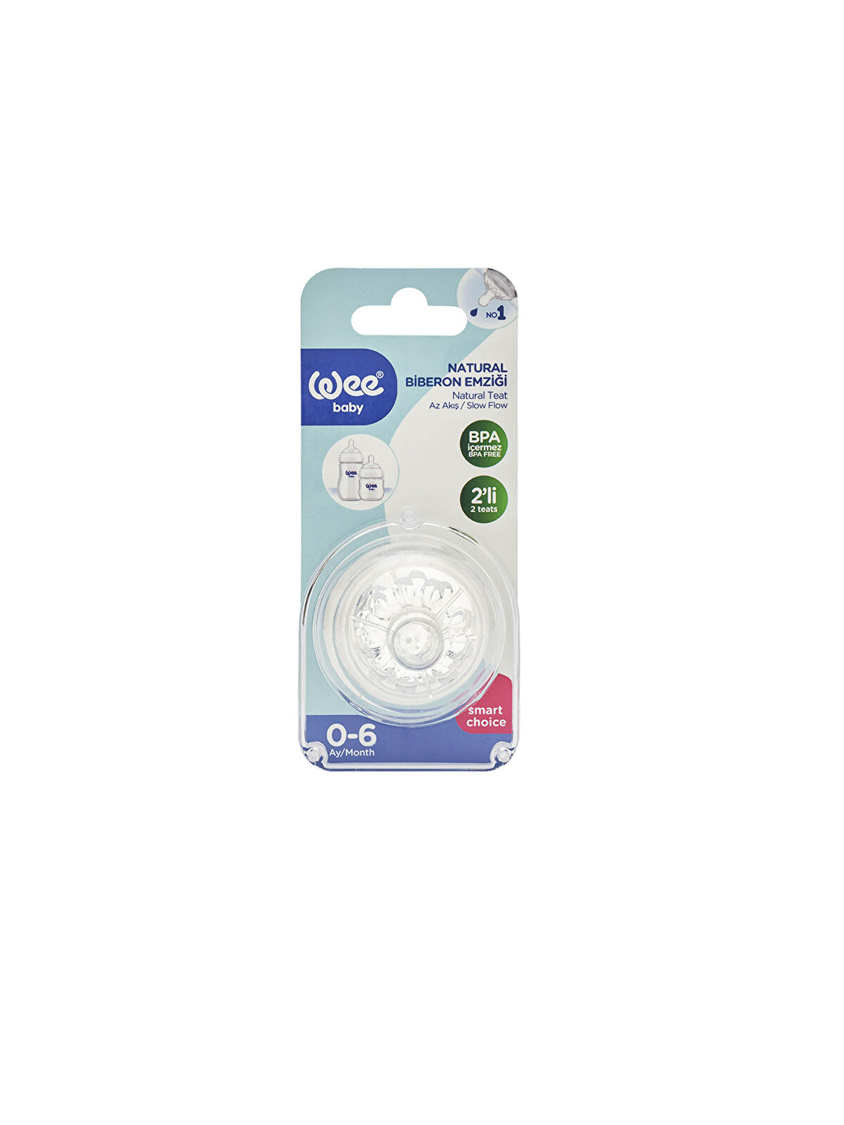 Wee Baby Natural Biberon Emziği 2'li Wee Baby Natural Biberon Emziği 2'li
