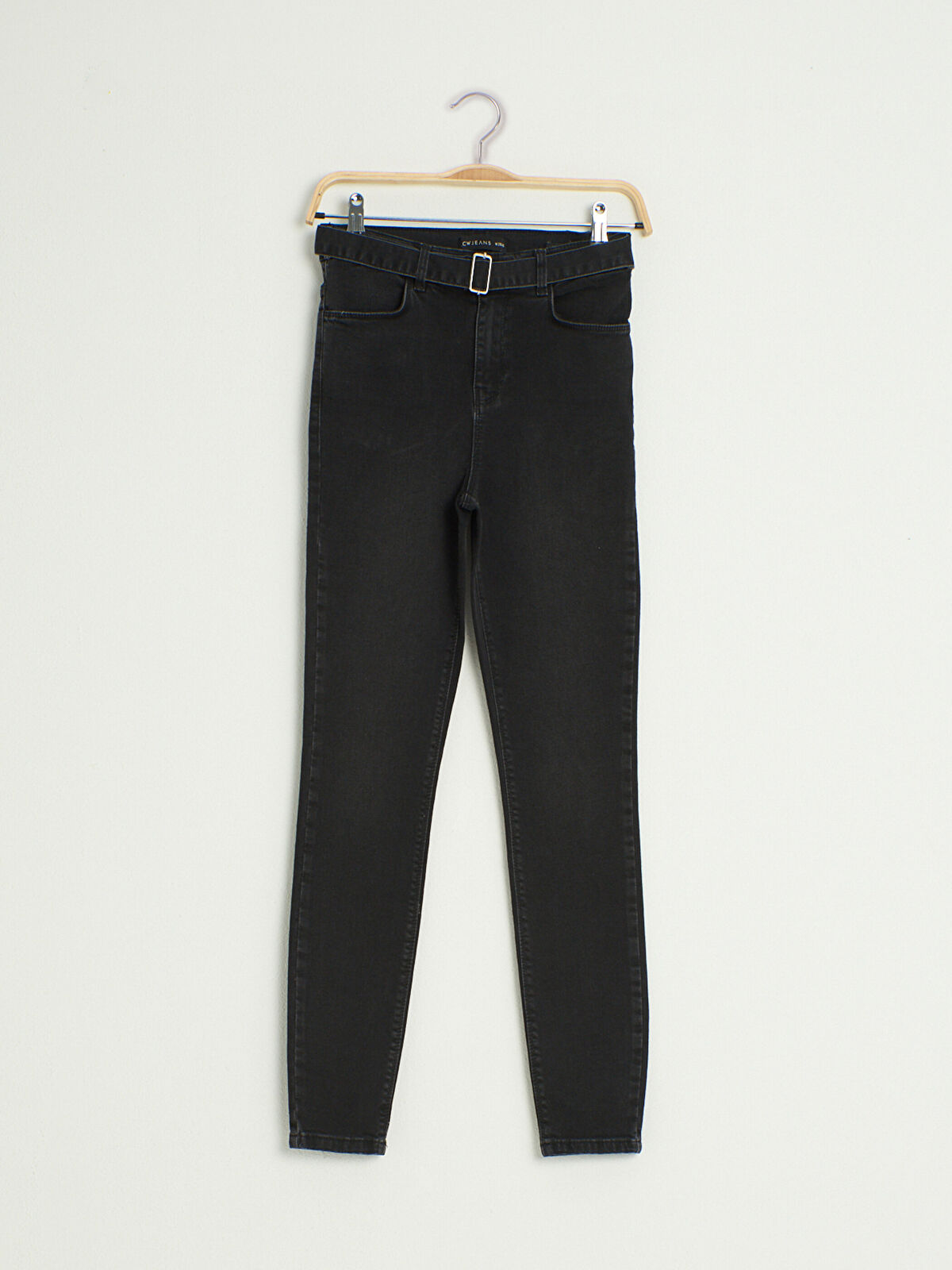 Bilek Boy Kemerli Skinny Jean Pantolon