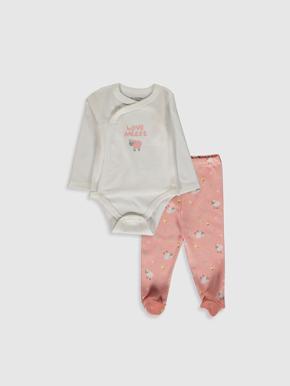 Kız Bebek ÇıtÇıtlı Body Ve Pantolon