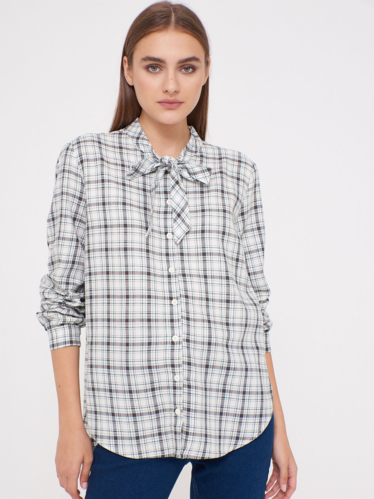 Regular Fit Pamuklu Ekose Desenli Gömlek