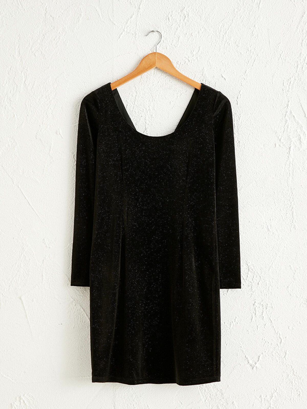 Desenli Işıltılı Elbise