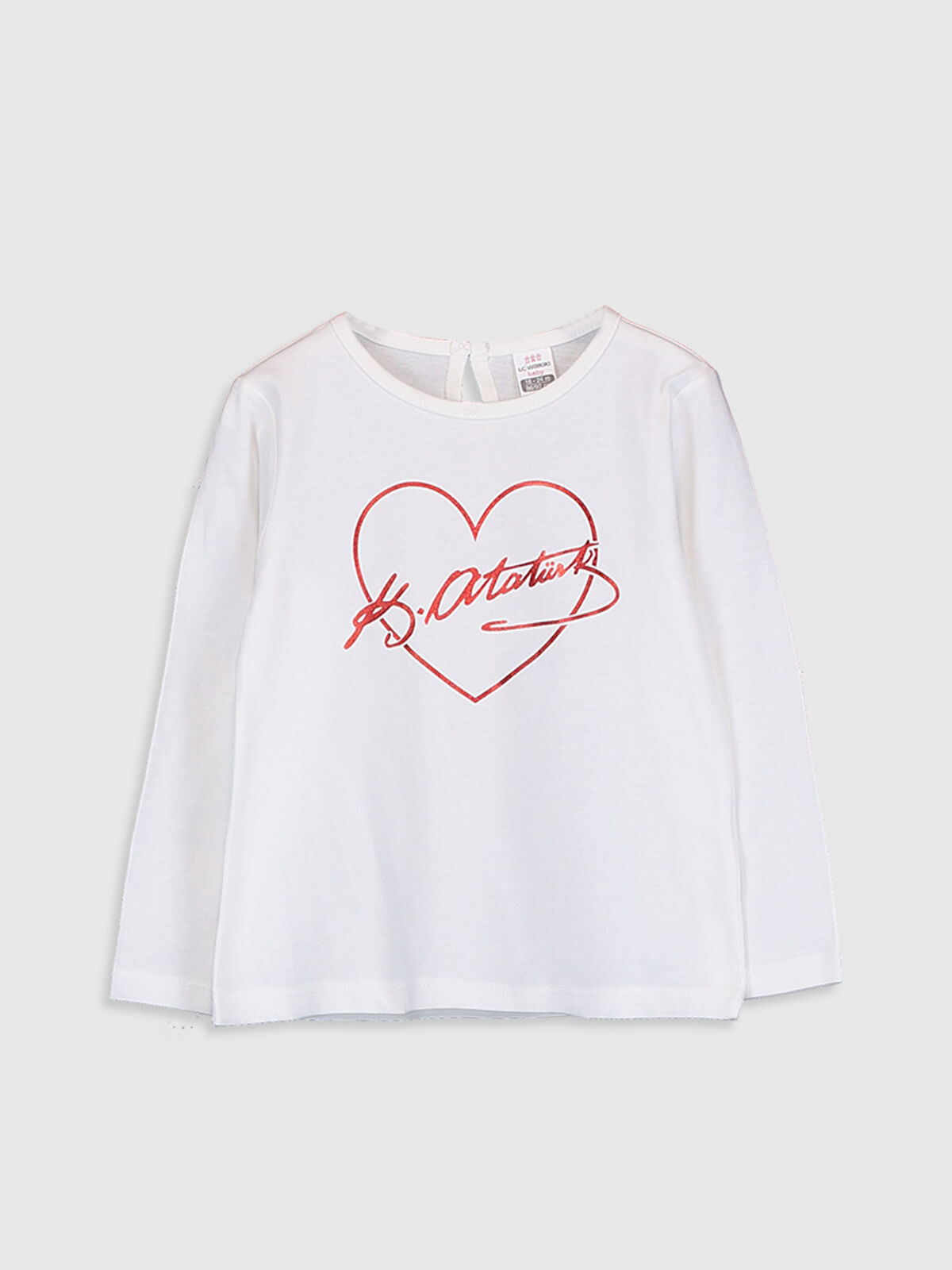 Kız Bebek Atatürk İmza Baskılı Tişört