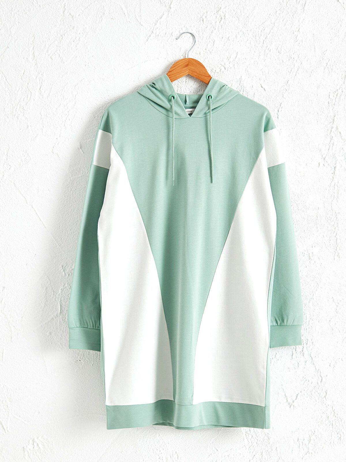 Renk Bloklu Sweat Elbise