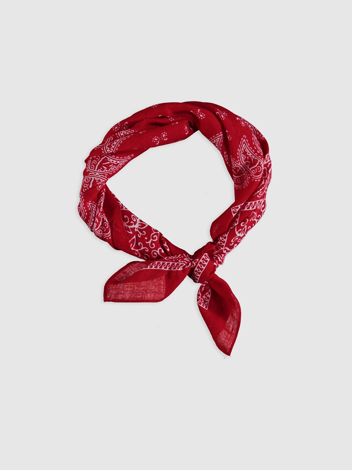 Şal Desenli Pamuklu Bandana