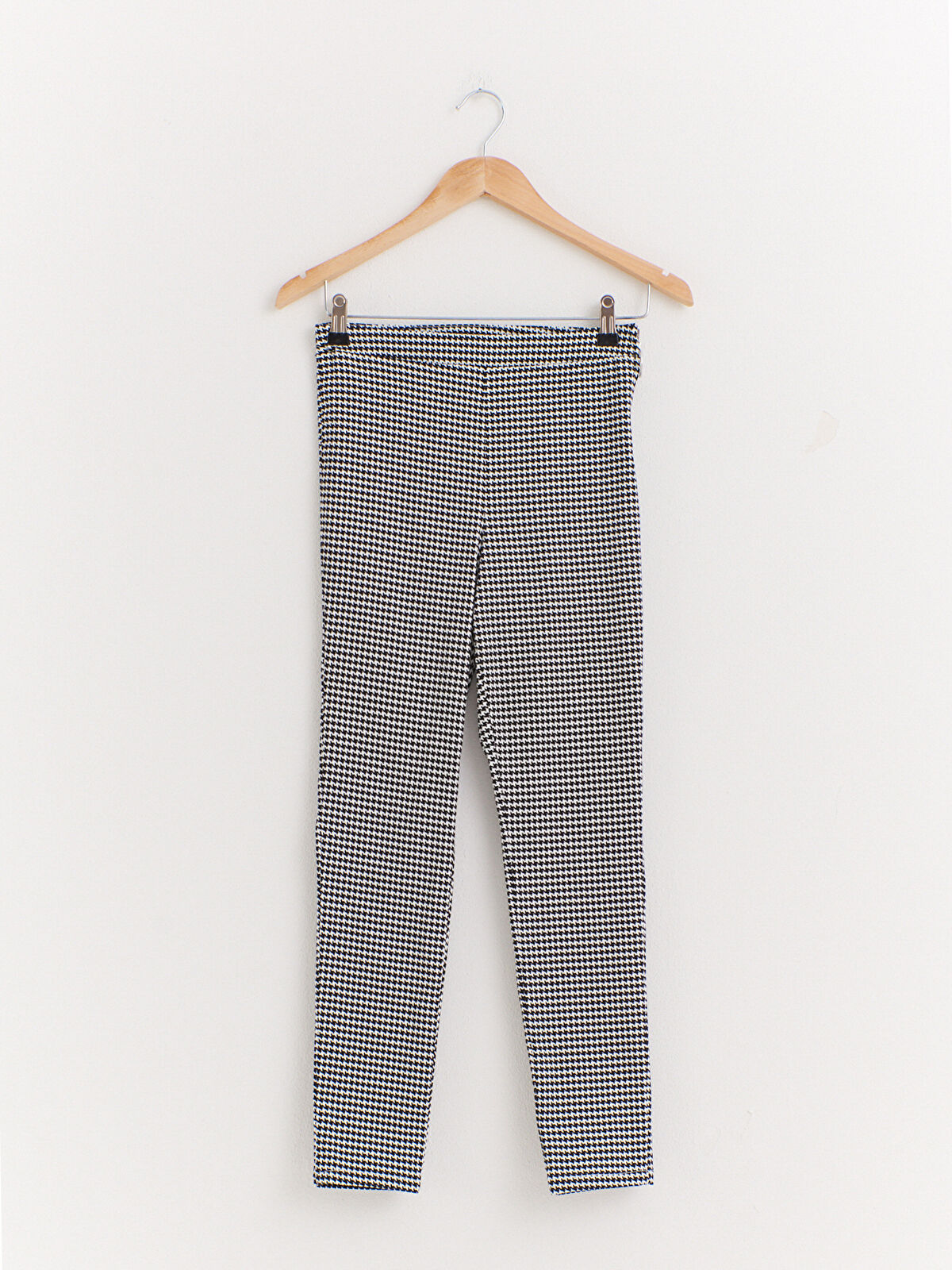 Kaz Ayağı Desenli Pantolon