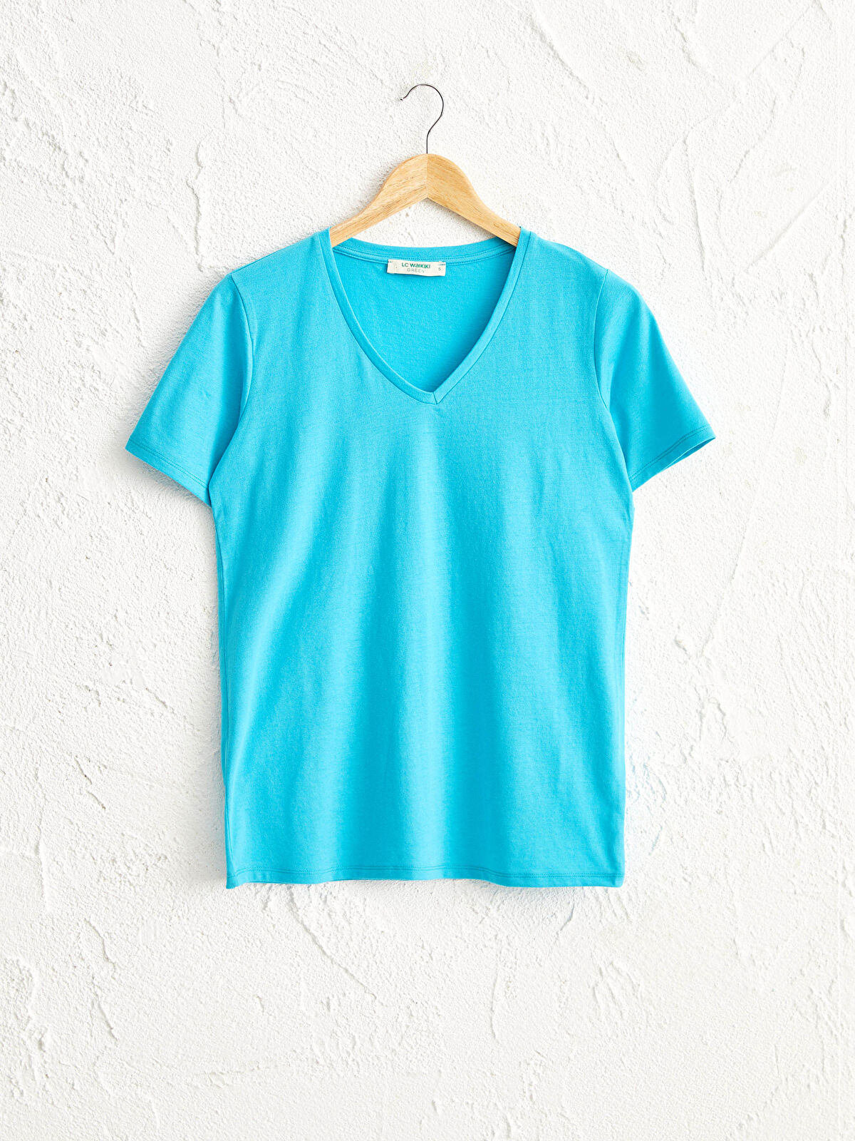 LCW GREEN Doğa Dostu Düz V Yaka Tişört