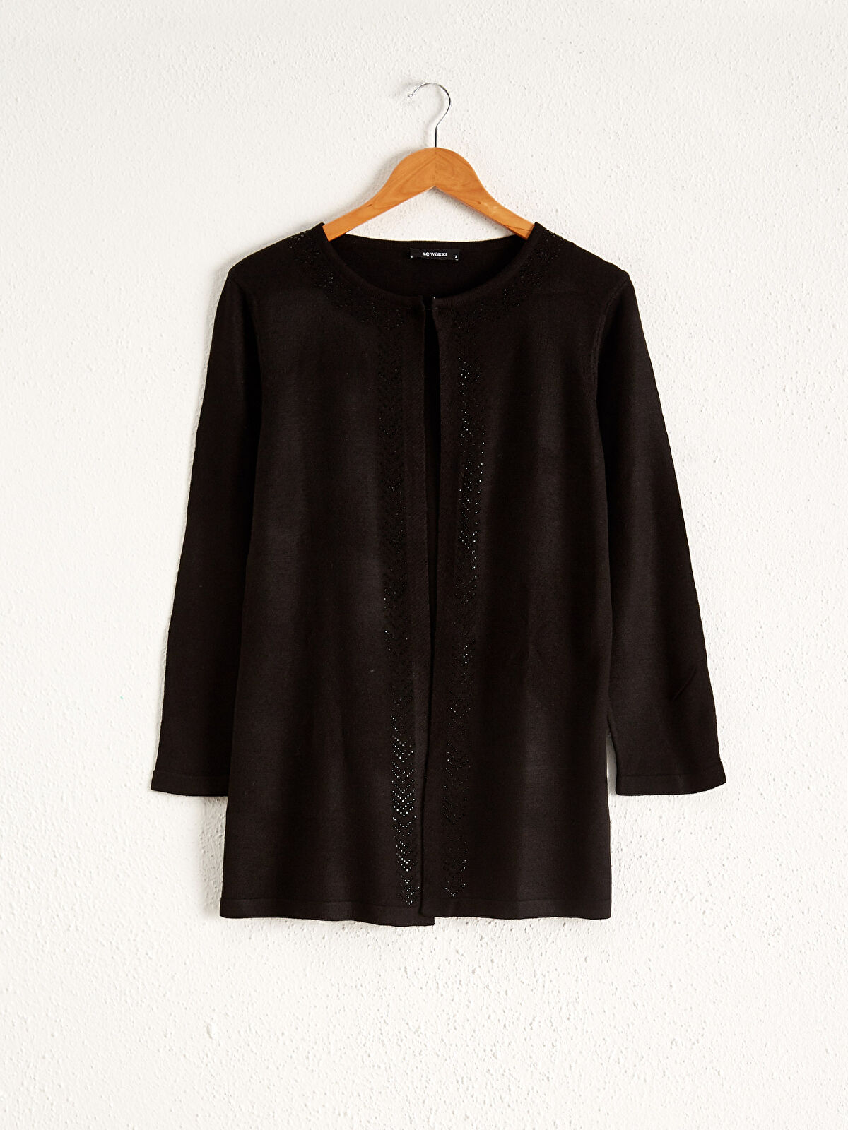 Aplike Baskılı Triko Hırka Aplike Baskılı Triko Hırka