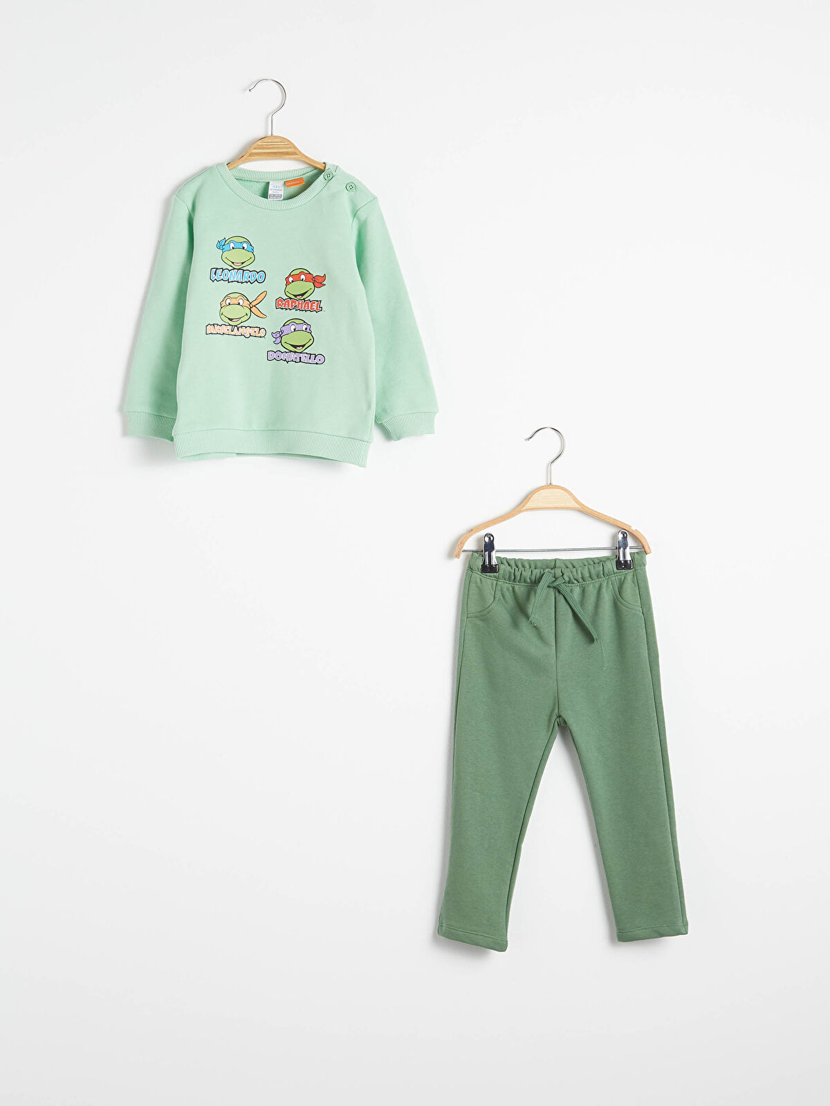 Erkek Bebek Ninja Kaplumbağalar Baskılı Takım Erkek Bebek Ninja Kaplumbağalar Baskılı Takım