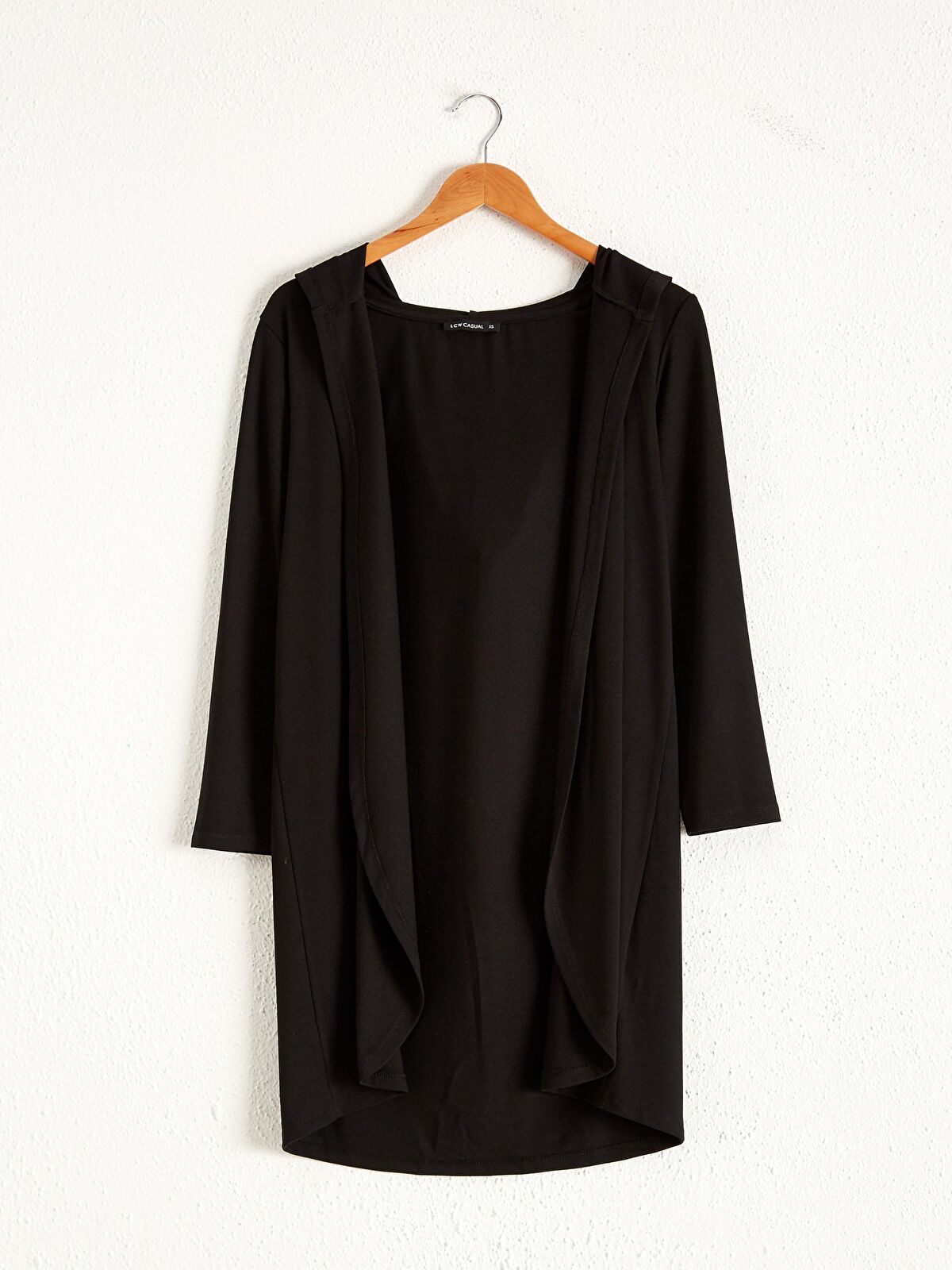LCW CASUAL Kapüşonlu Standart Fit Uzun Kollu Kadın İnce Salaş Hırka LCW CASUAL Kapüşonlu Standart Fit Uzun Kollu Kadın İnce Salaş Hırka
