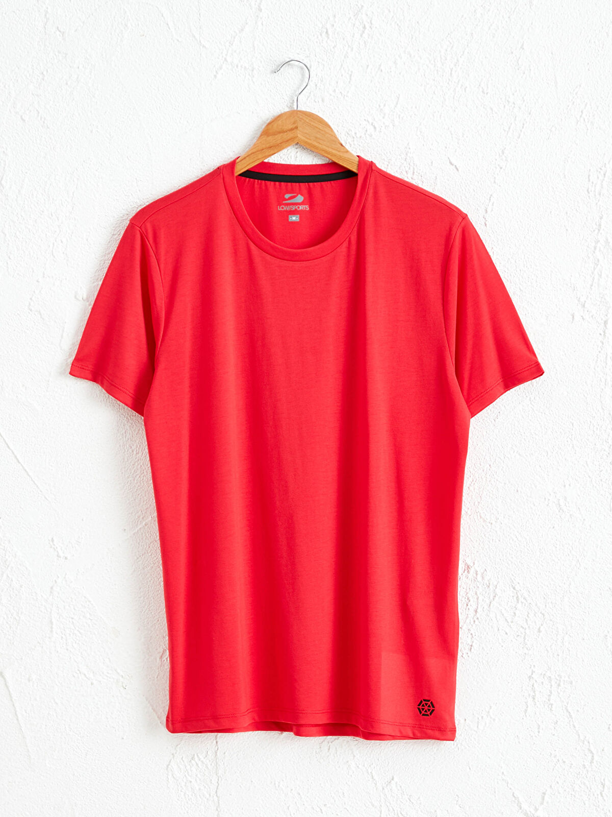 Standart Kalıp Bisiklet Yaka Aktif Spor Tişört