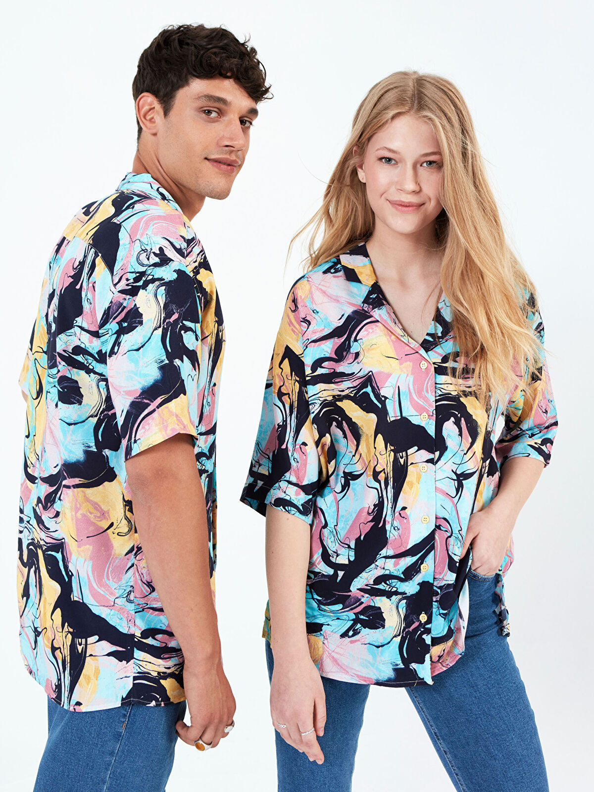 Desenli Vual Gömlek