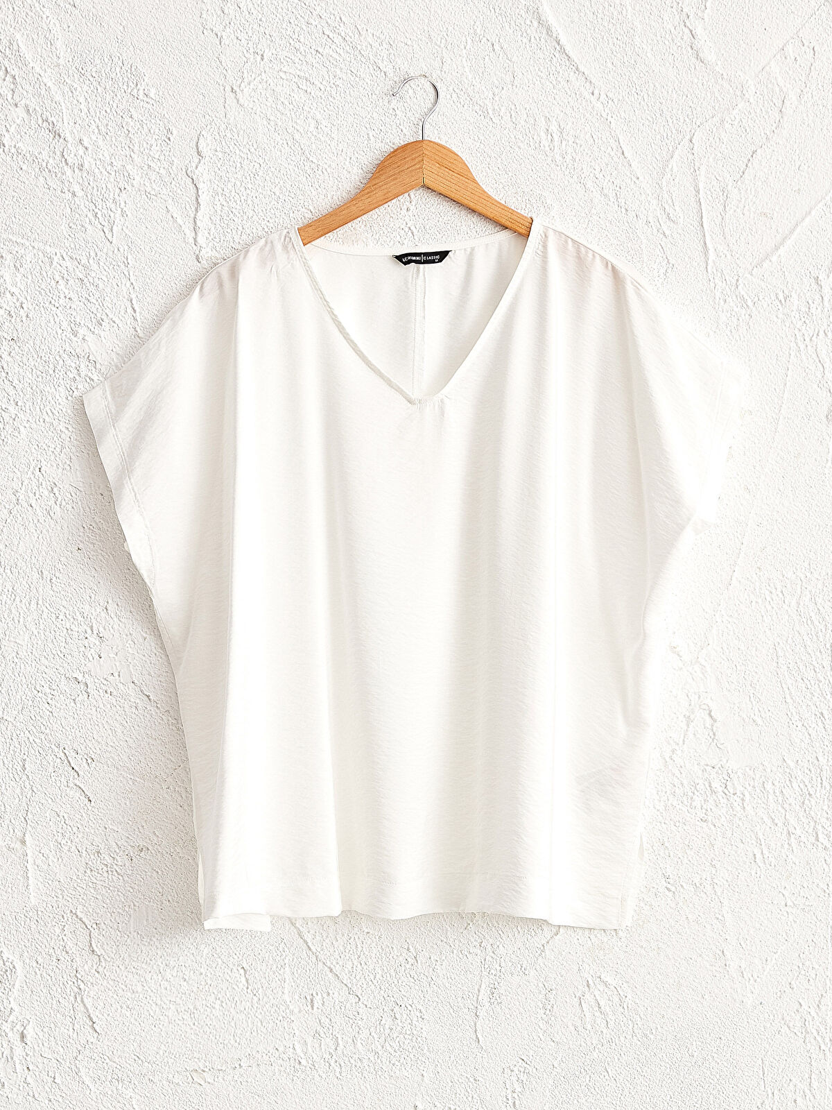 V Yaka Salaş Kolsuz Bluz