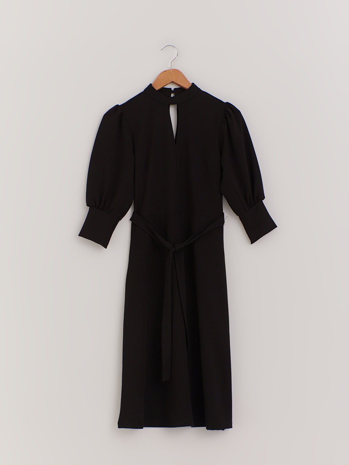 LCW CLASSIC Dik Yaka Krep Kadın Elbise