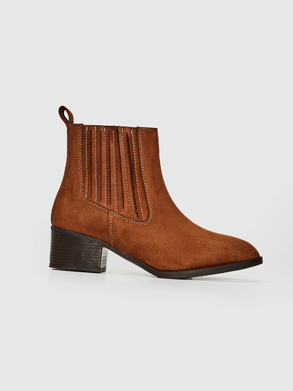 Kadın Süet Görünümlü Topuklu Bot