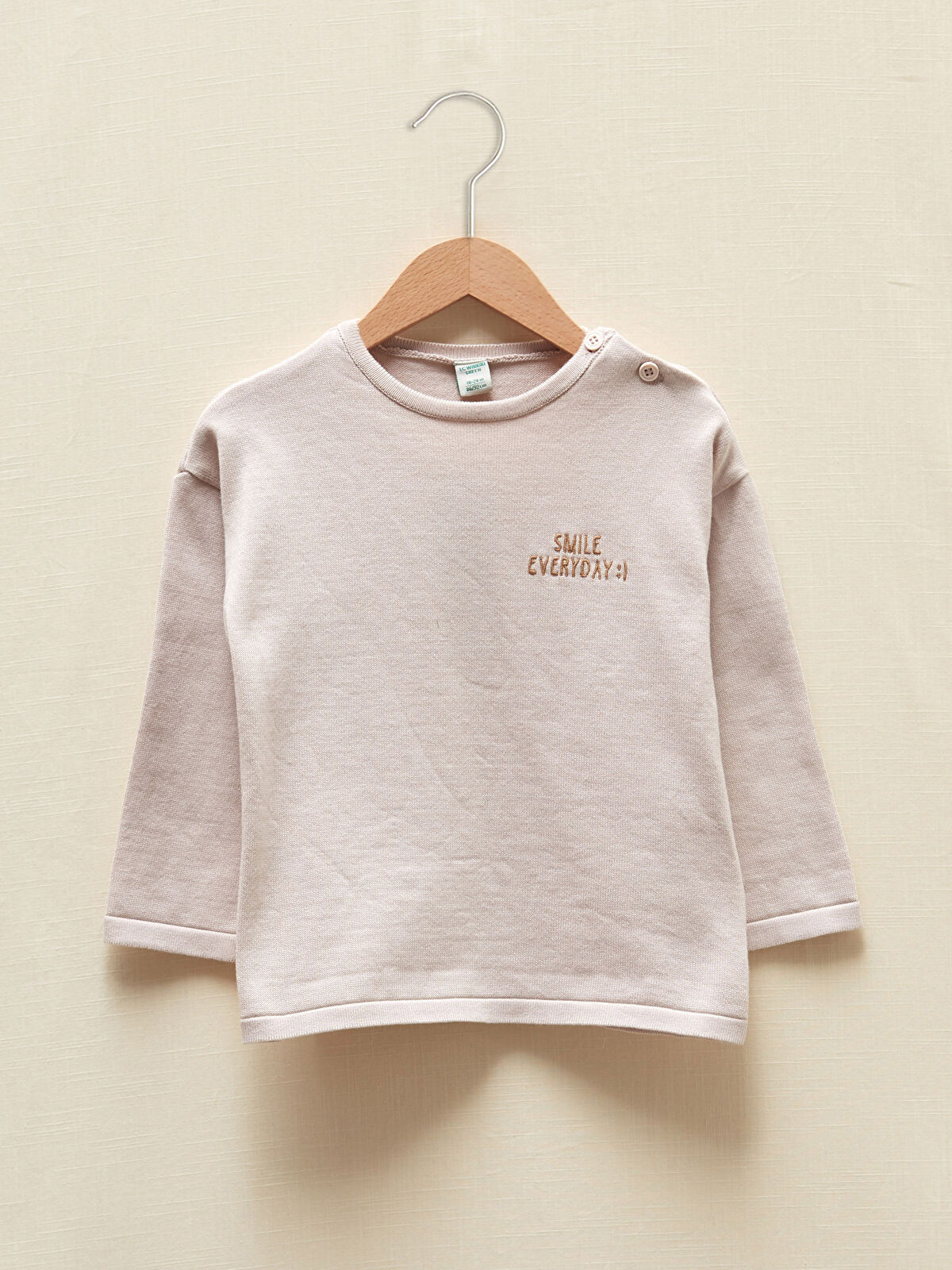 LCW GREEN Erkek Bebek Organik Pamuklu Triko Kazak