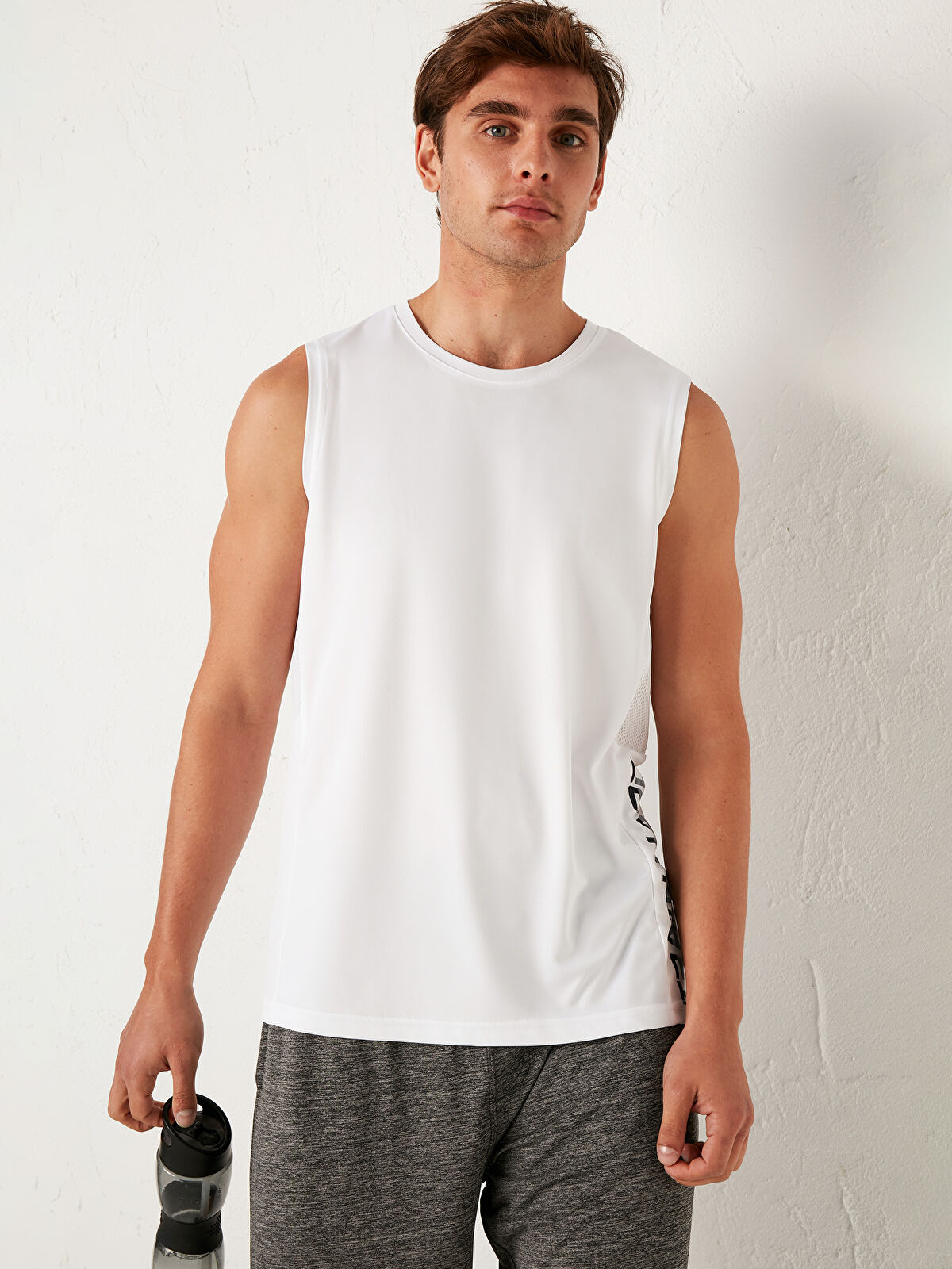 Baskılı Bisiklet Yaka Aktif Spor Atlet