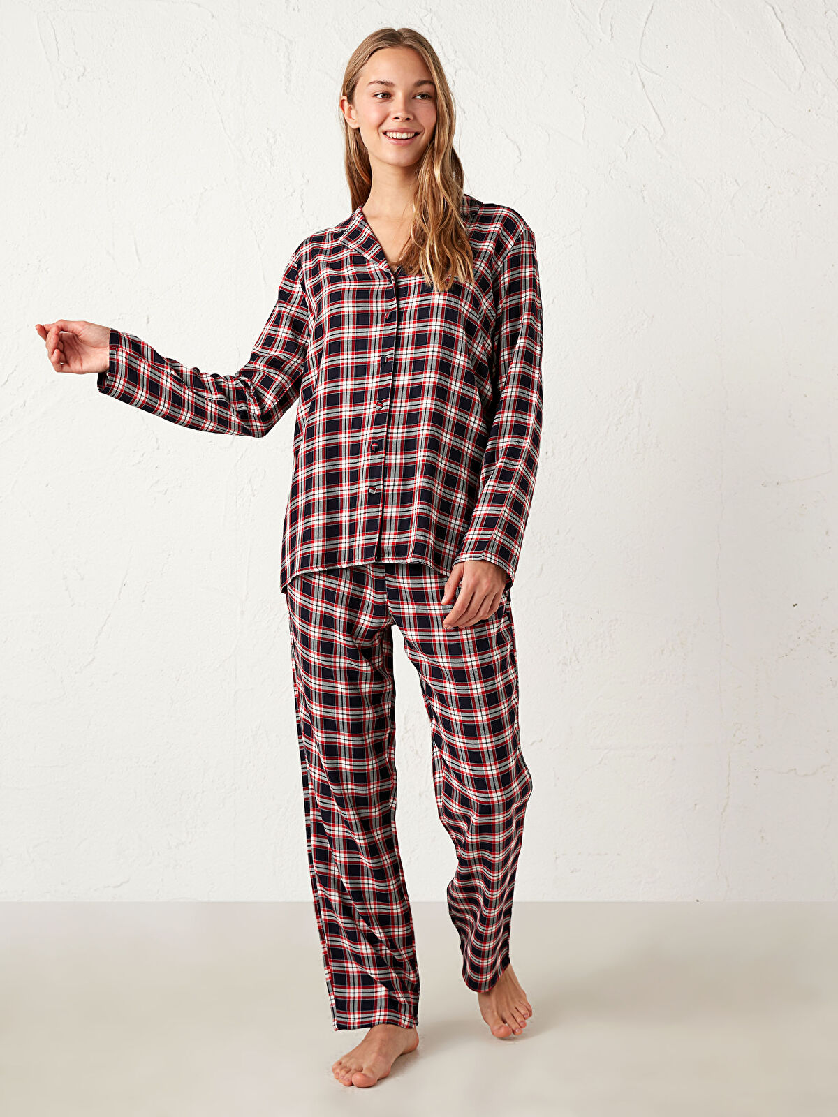Flanel Ekose Pijama Takımı Flanel Ekose Pijama Takımı