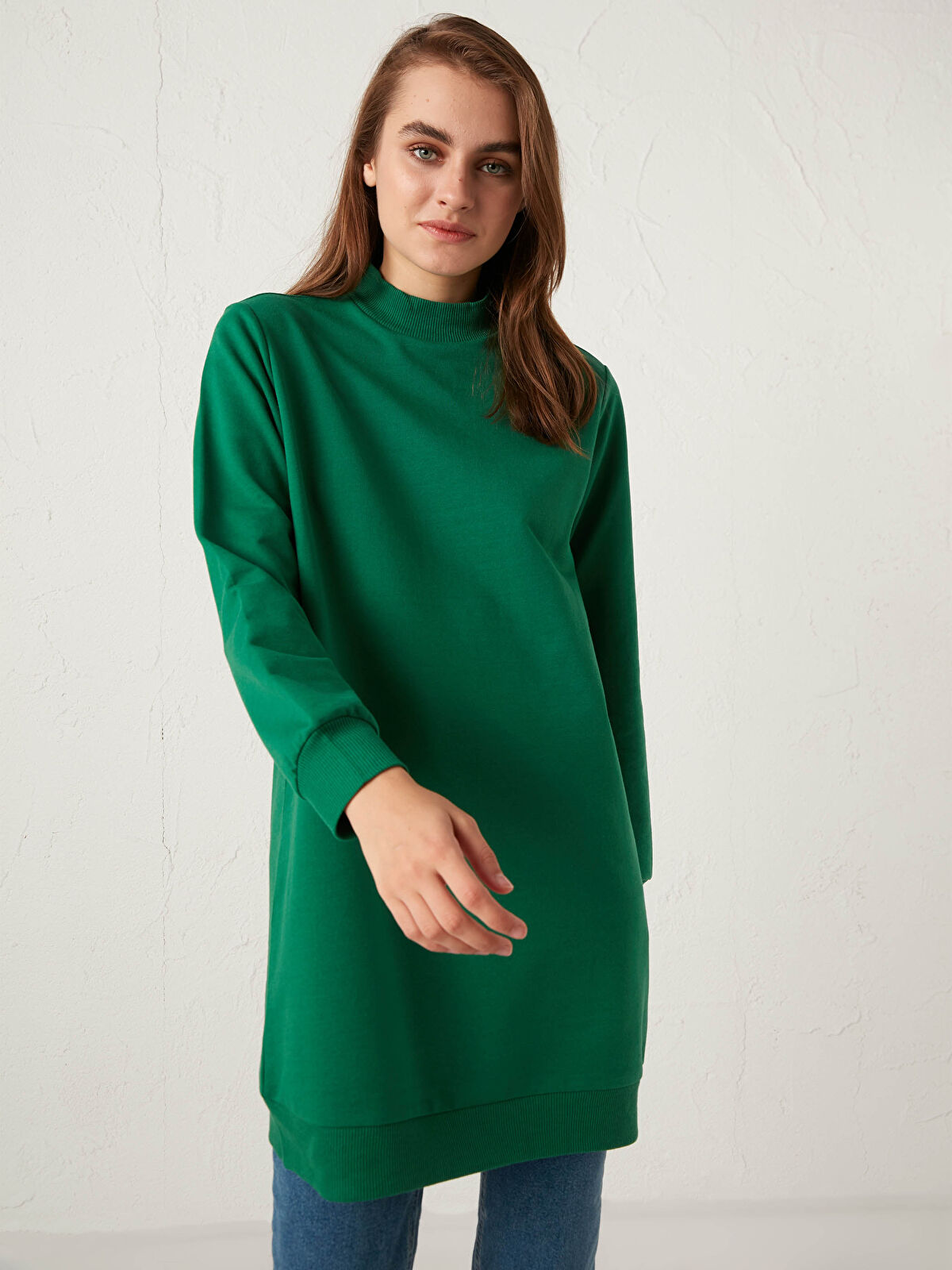 Yarım Balıkçı Yaka Sweatshirt