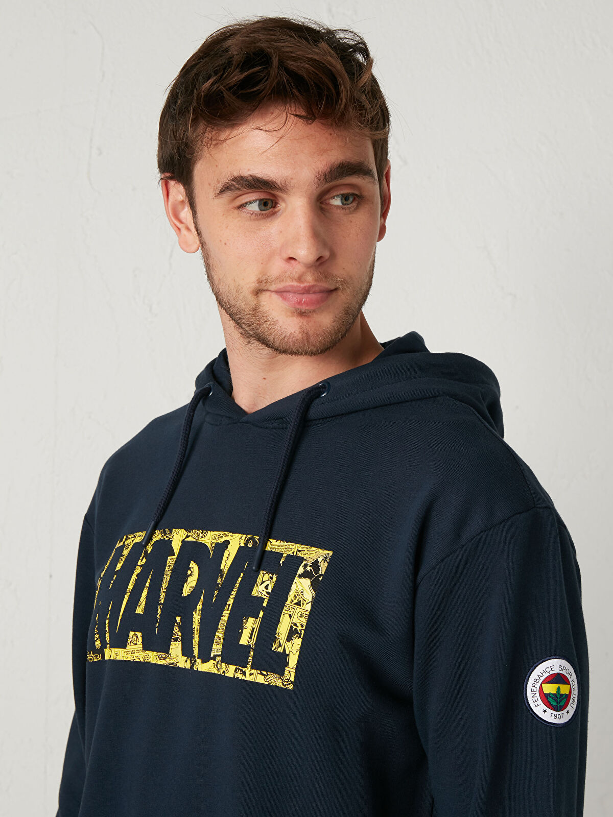 Kapüşonlu Uzun Kollu Fenerbahçe Baskılı Kalın Erkek Taraftar Sweatshirt Kapüşonlu Uzun Kollu Fenerbahçe Baskılı Kalın Erkek Taraftar Sweatshirt