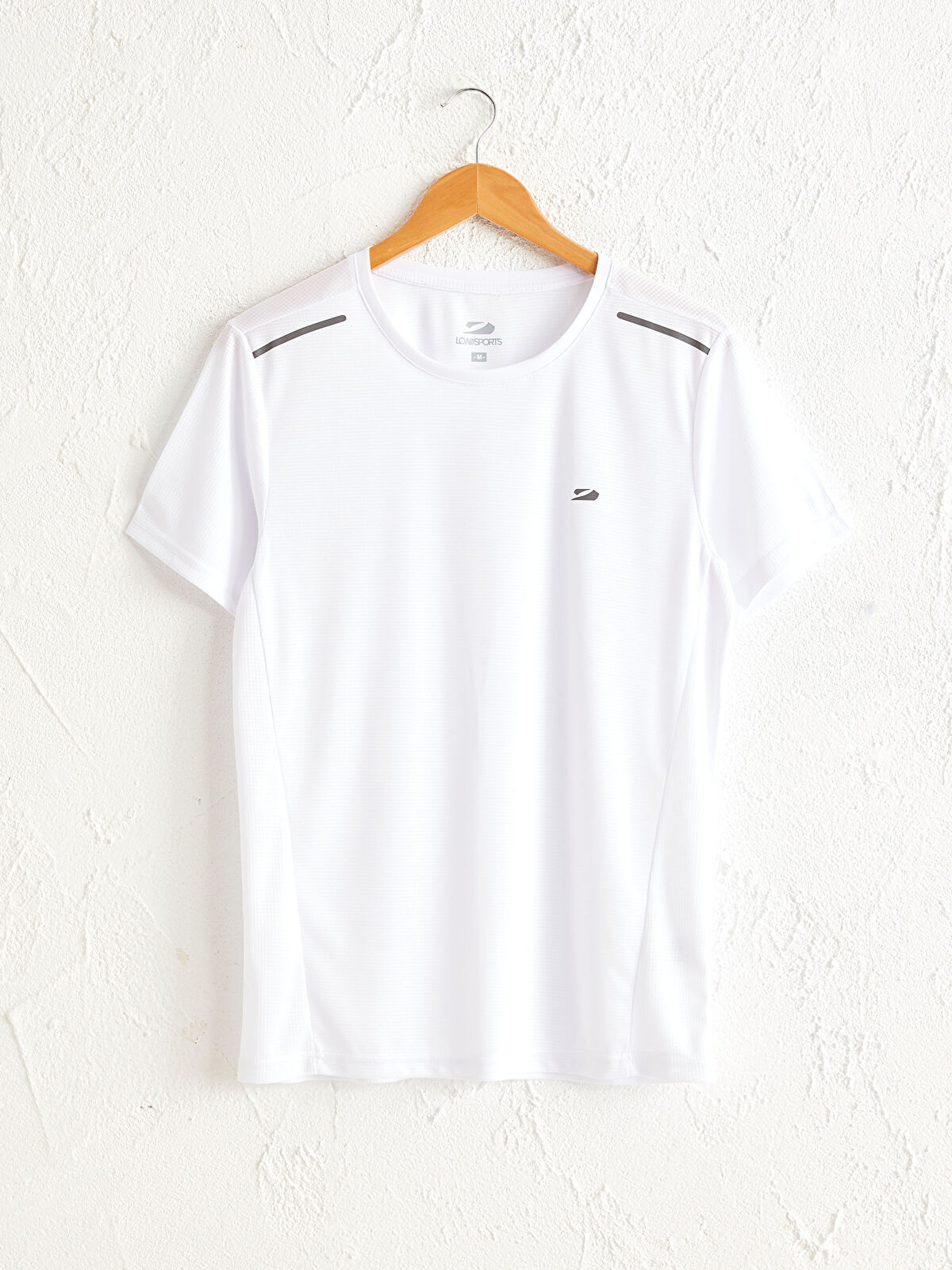 Bisiklet Yaka Kısa Kollu Aktif Spor Tişört