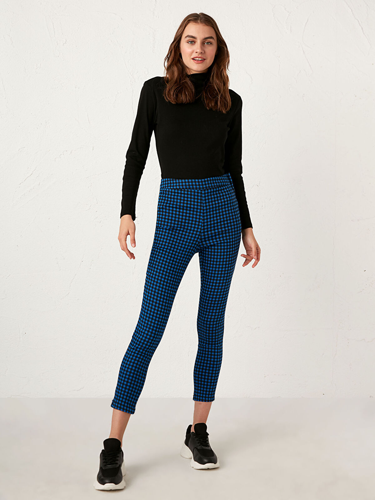 LCW GREEN Bilek Boy Ekose Pantolon