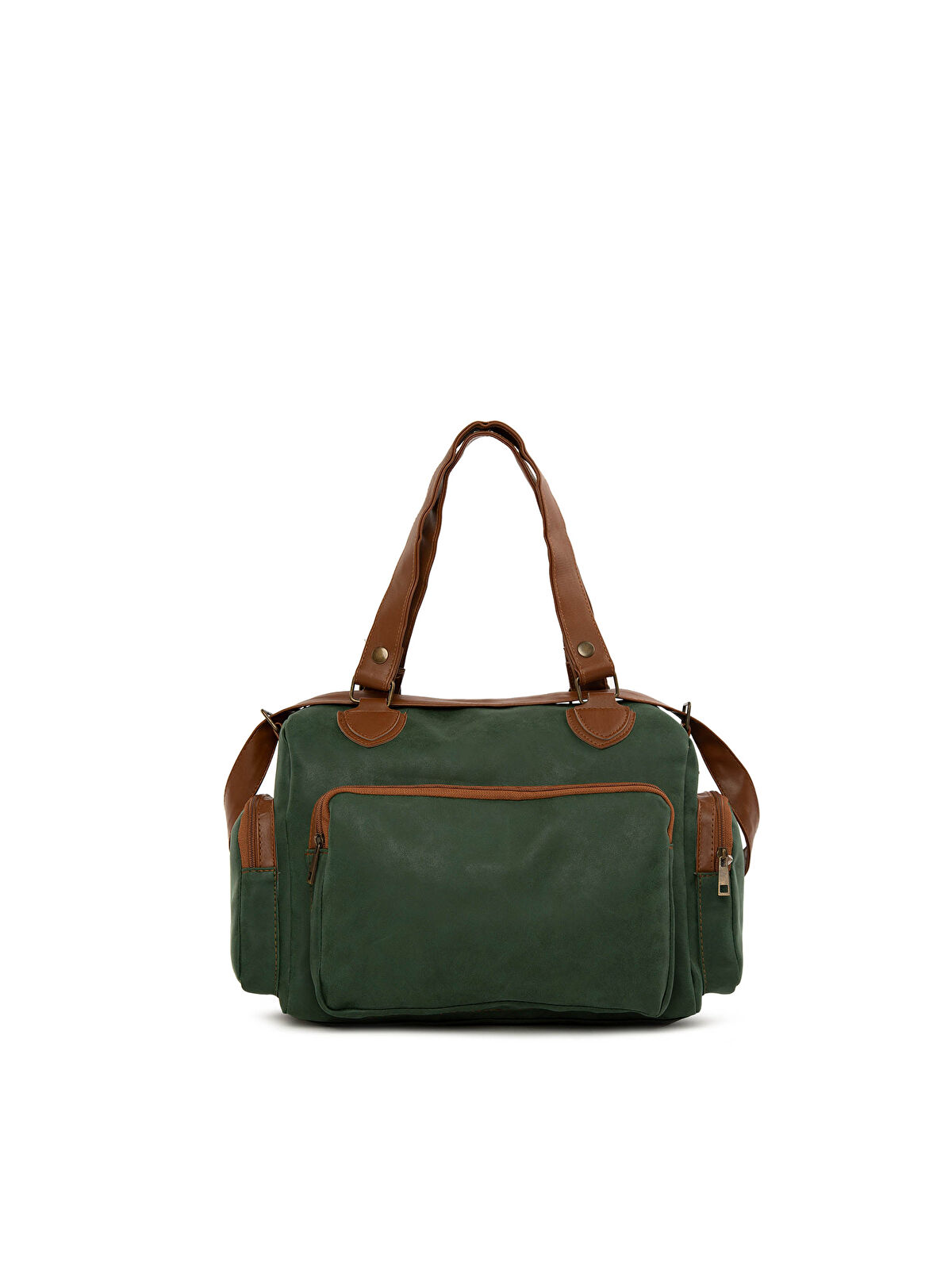 Bagmori Çok Cepli Nubuk Çanta