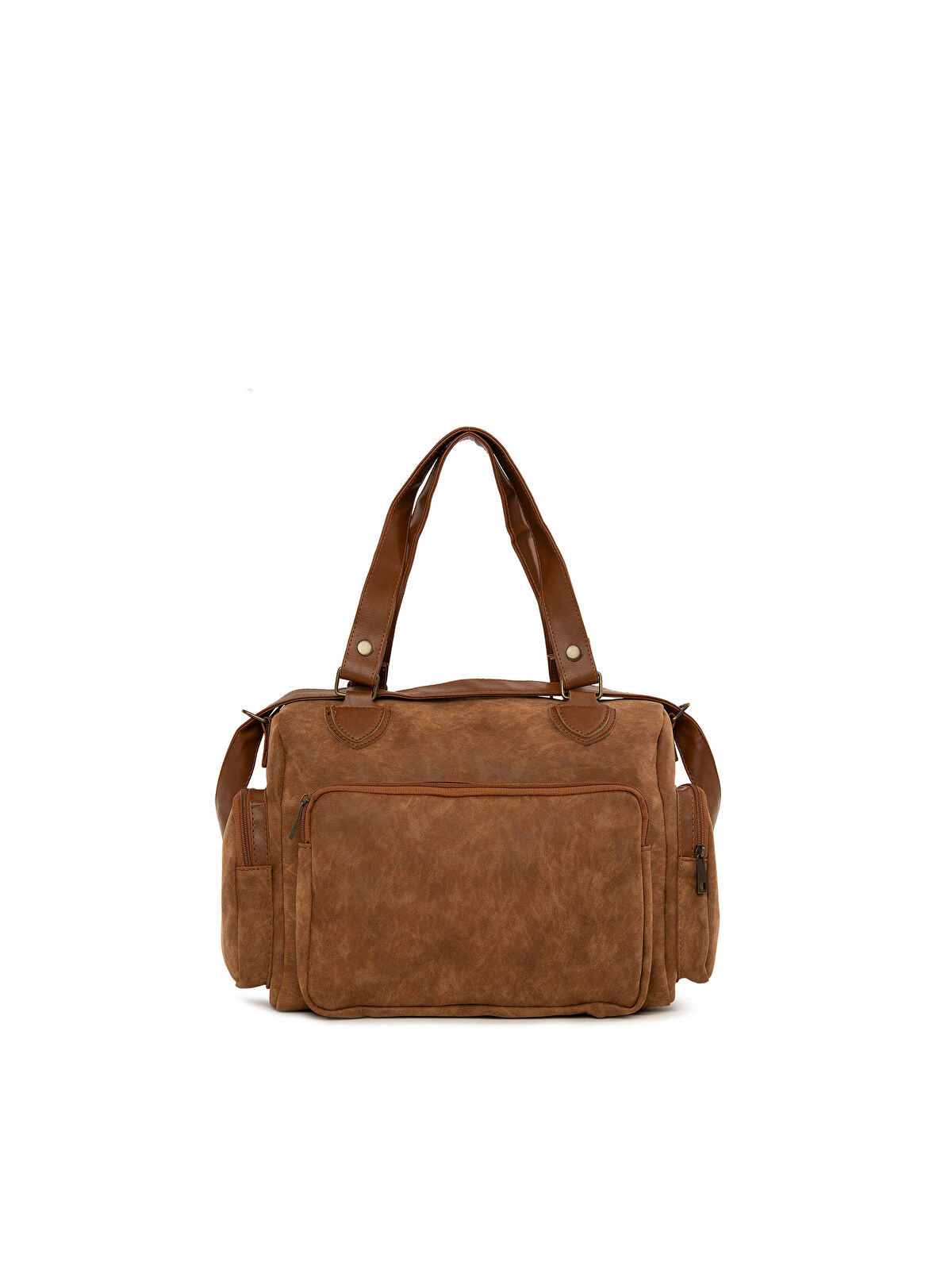 Bagmori Çok Cepli Nubuk Çanta