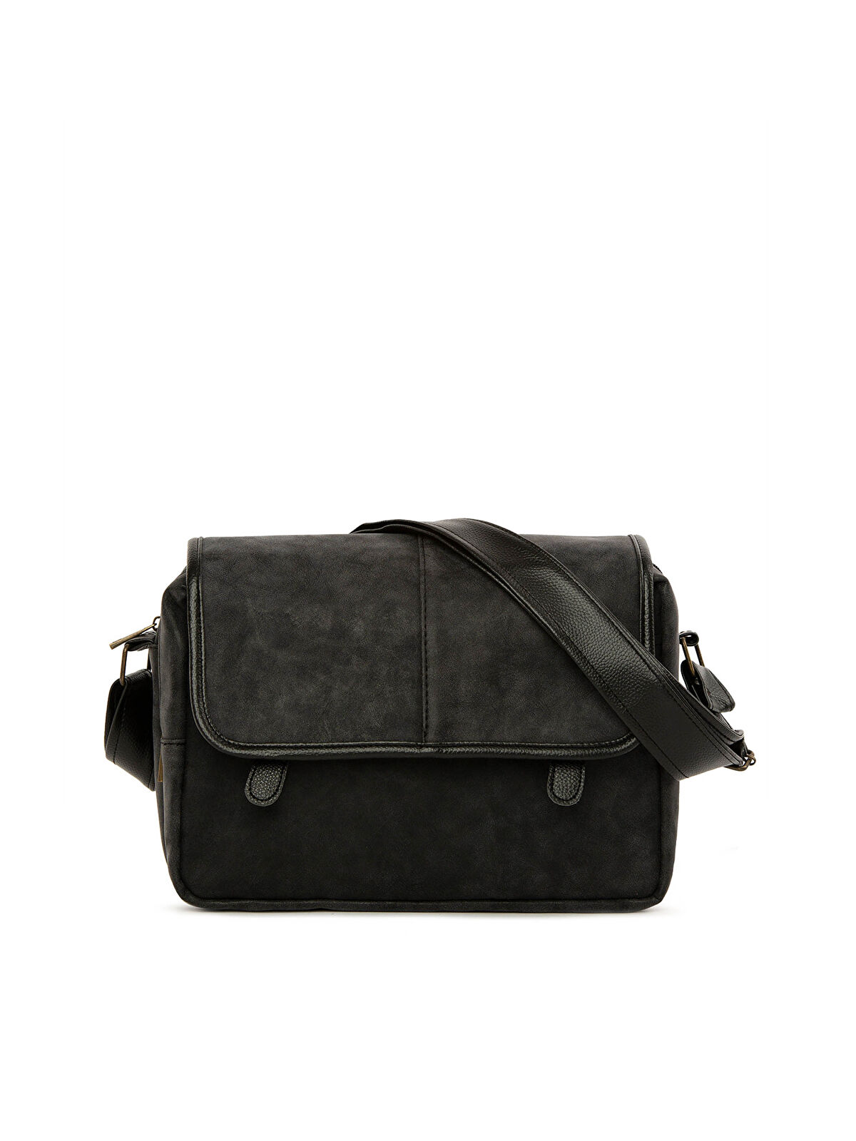 Bagmori Kapaklı Nubuk Postacı Çapraz Çanta