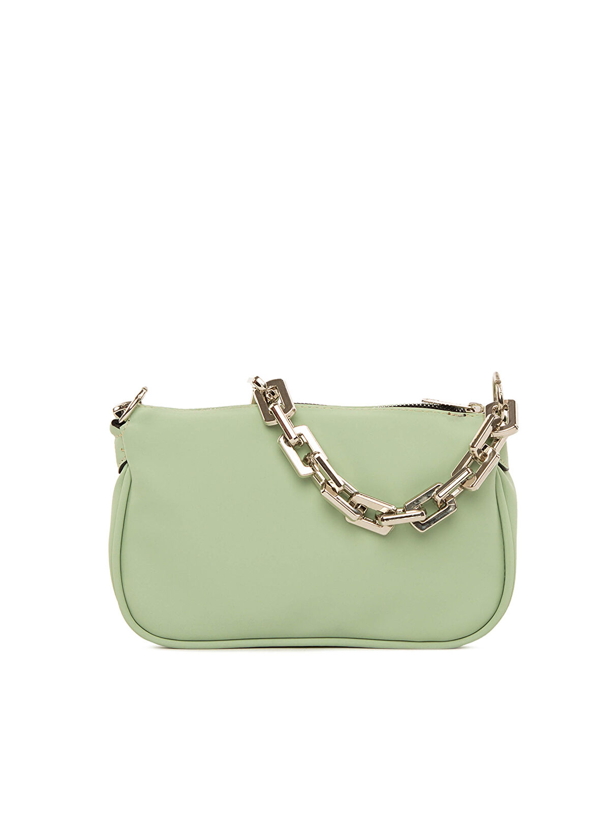 Bagmori Plastik Zincirli Saten Baget Çanta