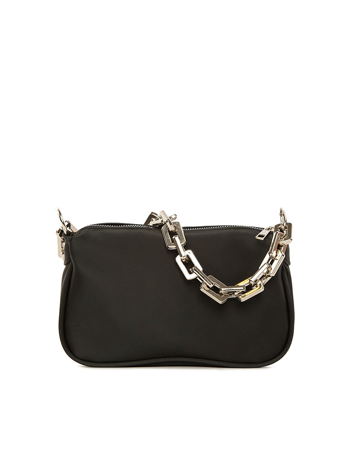 Bagmori Plastik Zincirli Saten Baget Çanta