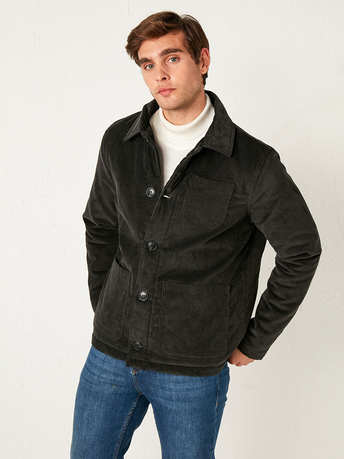 LCW CLASSIC Standart Kalıp Düğmeli Mont