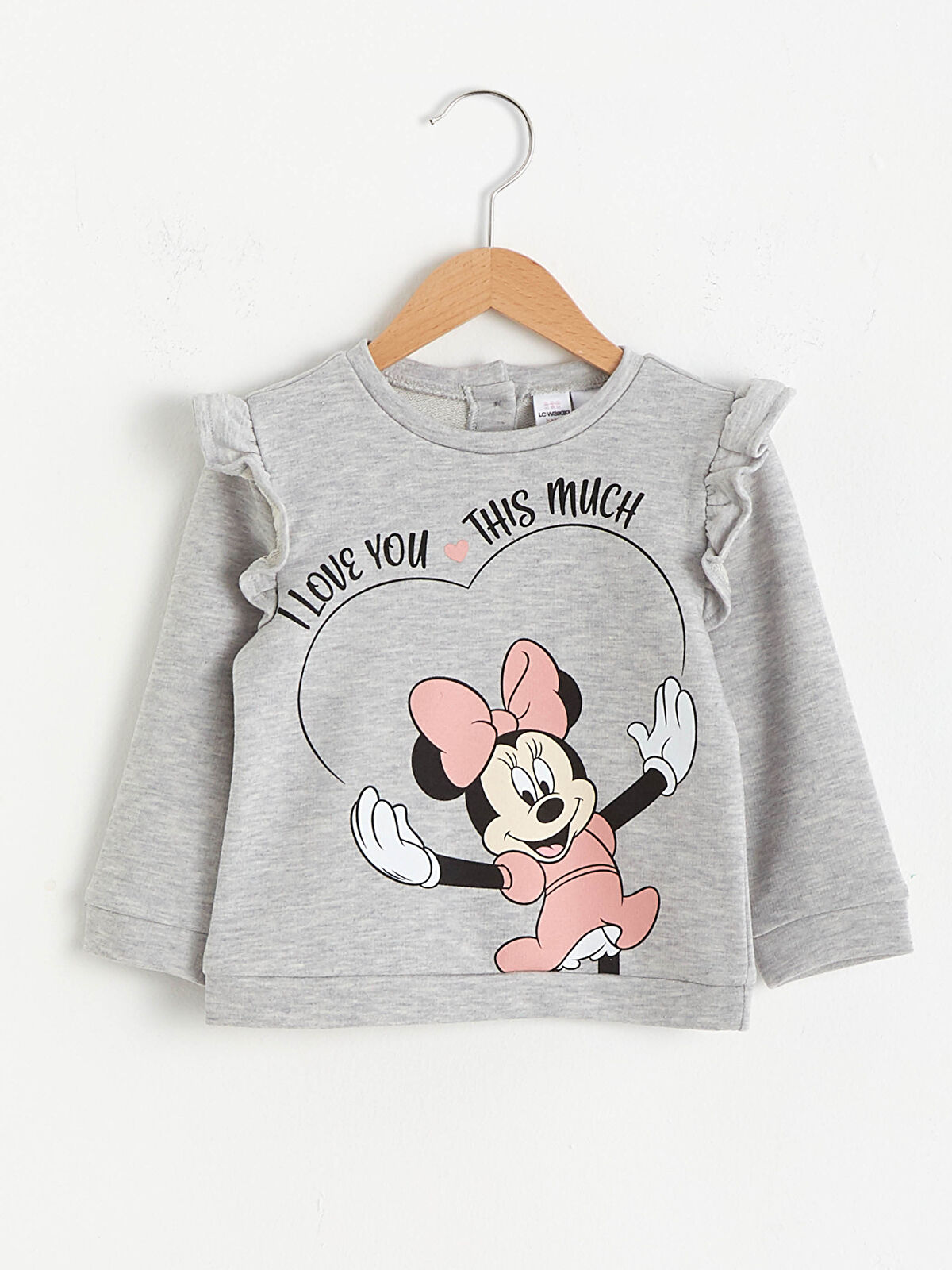 Kız Bebek Minne Mouse Baskılı Sweatshirt