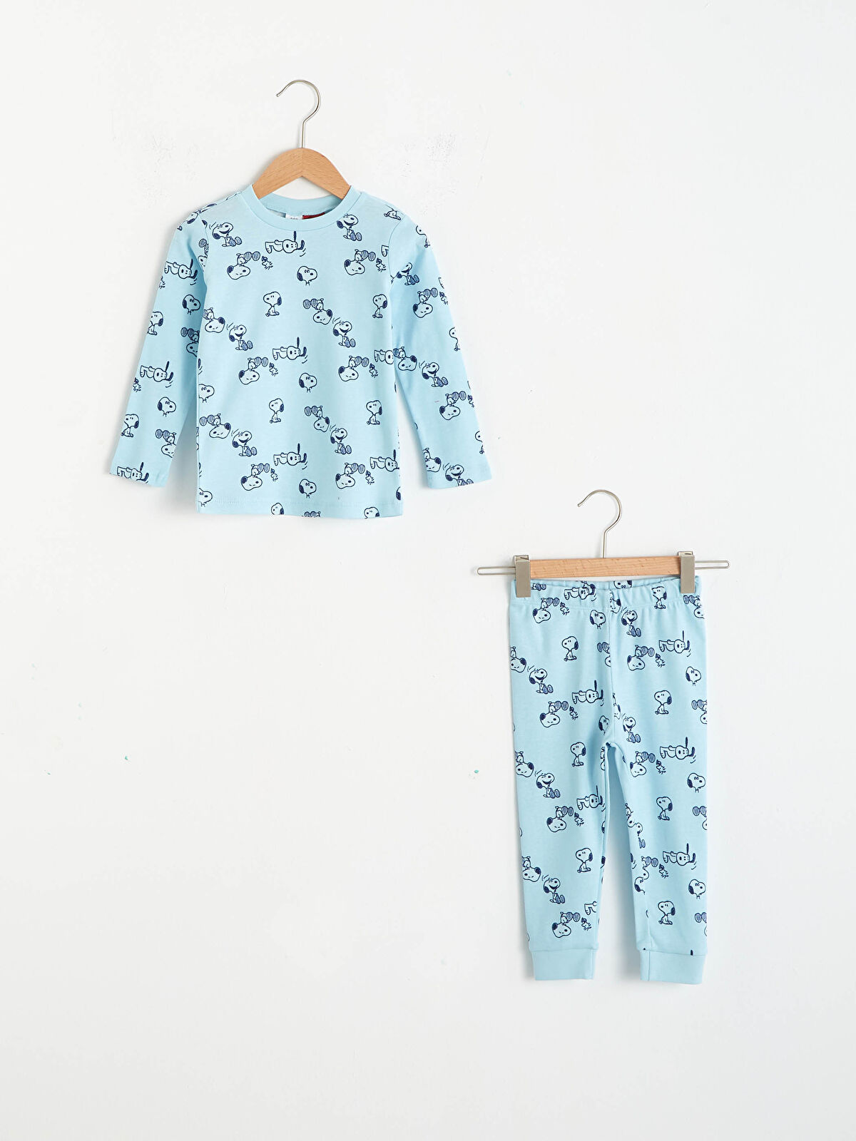 Erkek Bebek Snoopy Baskılı Pijama Takımı