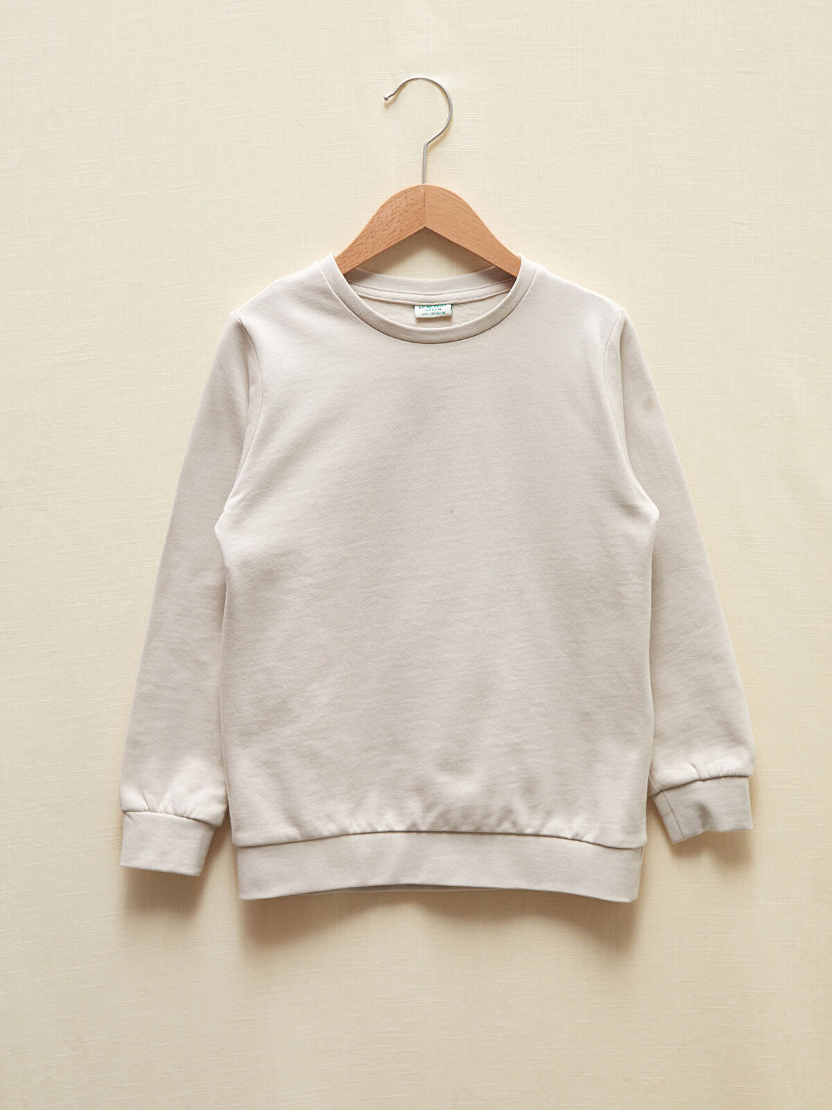 LCW GREEN Erkek Çocuk Organik Pamuklu Basic Sweatshirt