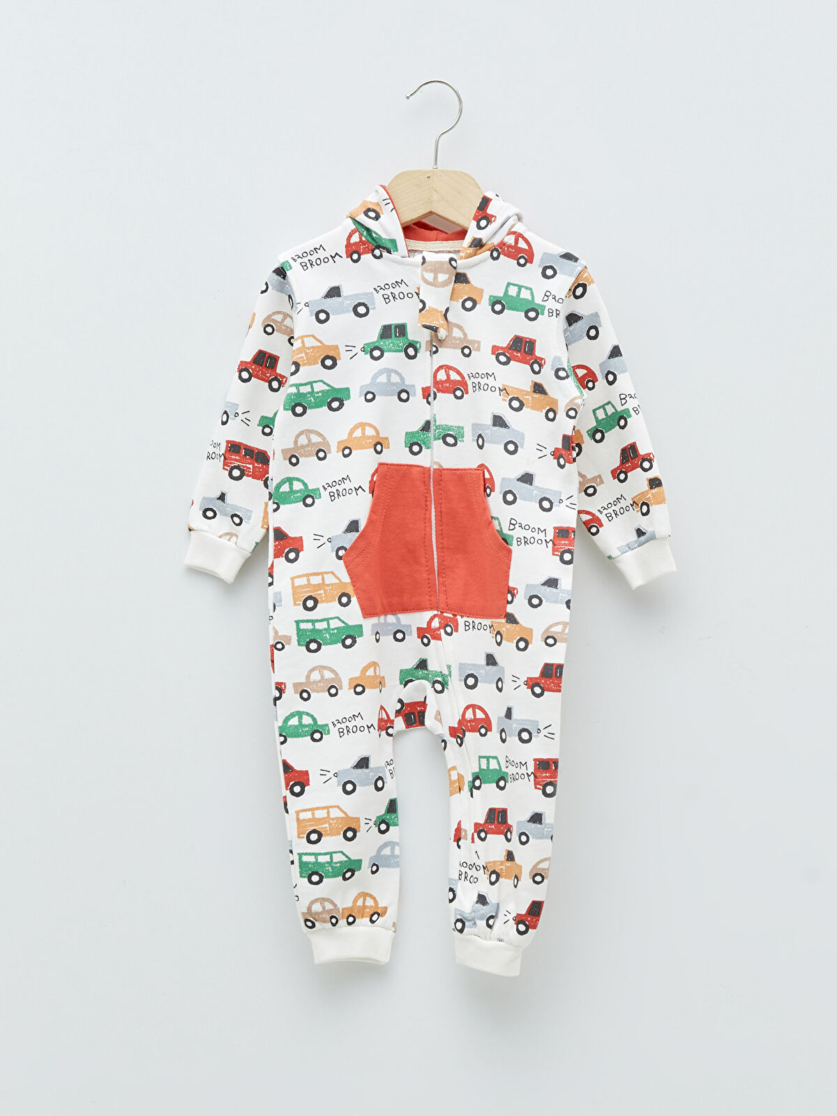 Luggi Baby Kapüşonlu Uzun Kollu Erkek Bebek Tulum