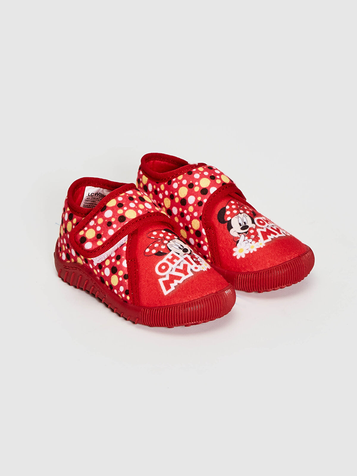 Kız Bebek Minnie Mouse Baskılı Panduf
