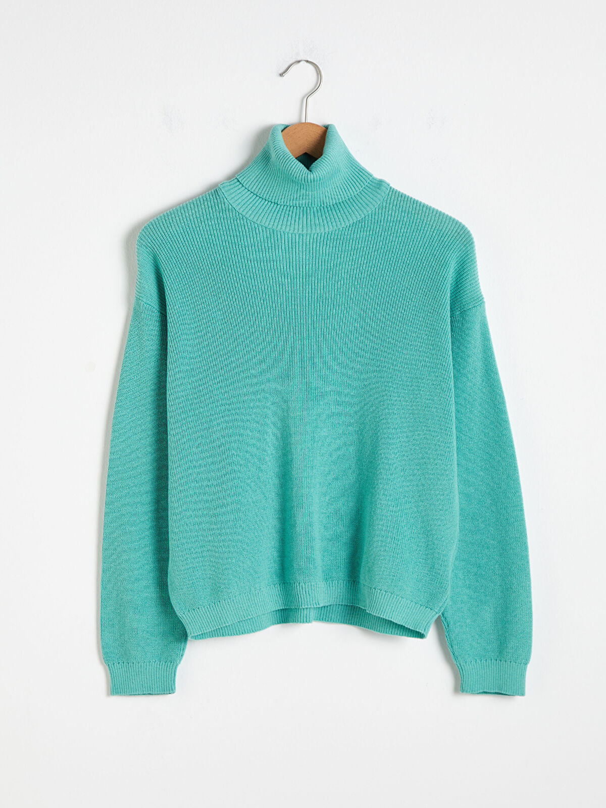 Balıkçı Yaka Oversize Triko Kazak