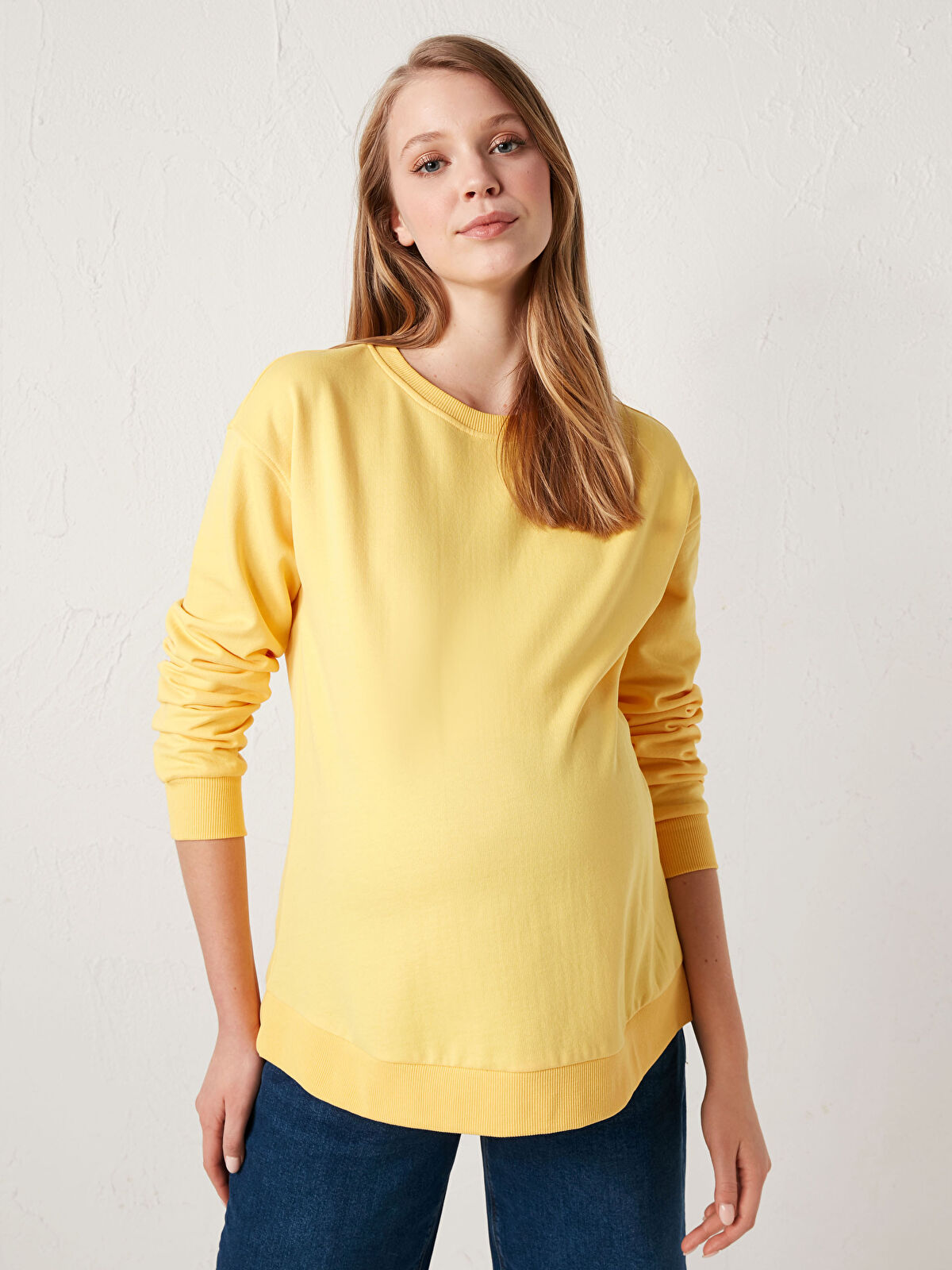 Hamile Pamuklu Sweatshirt