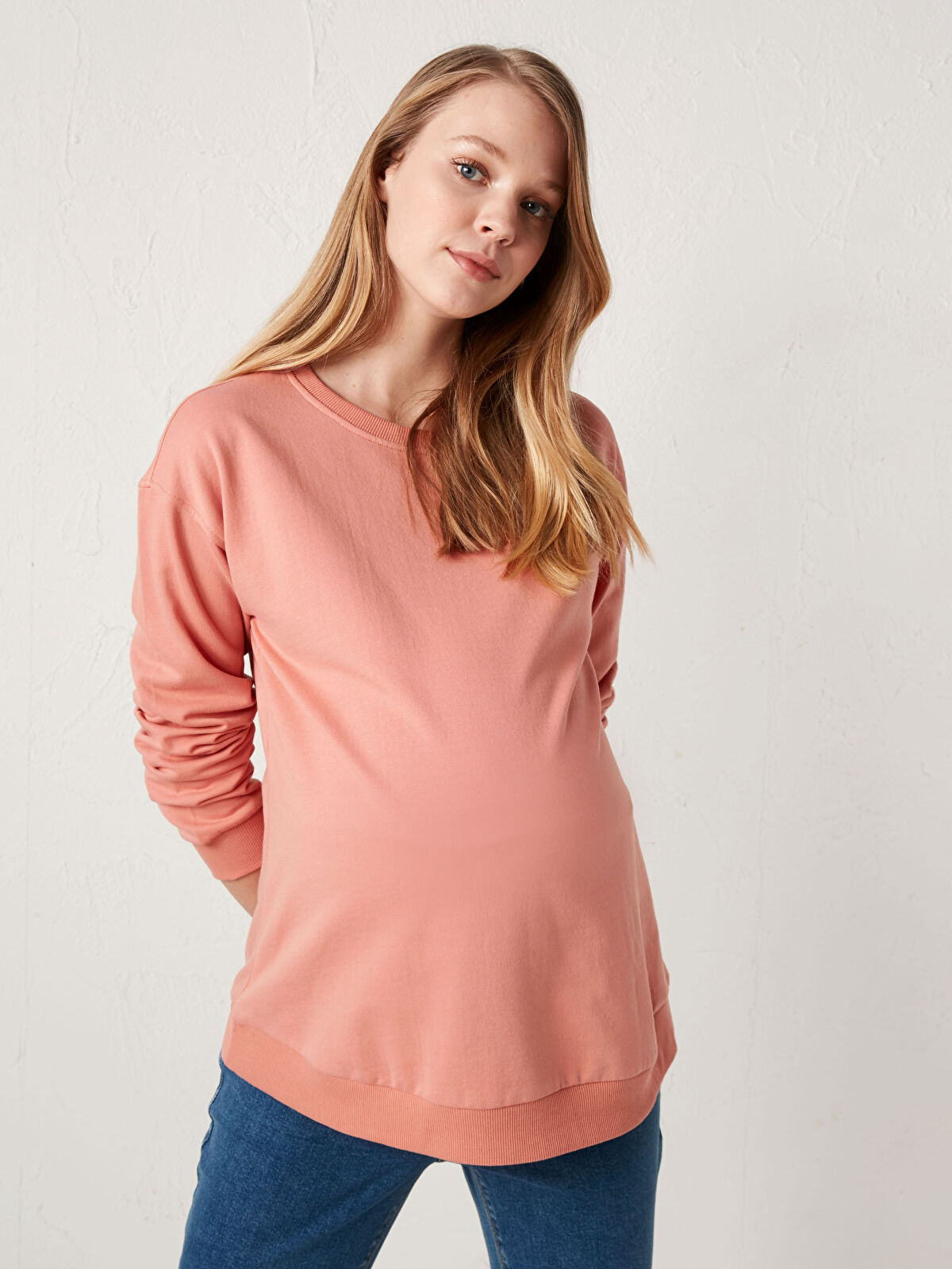 Hamile Pamuklu Sweatshirt