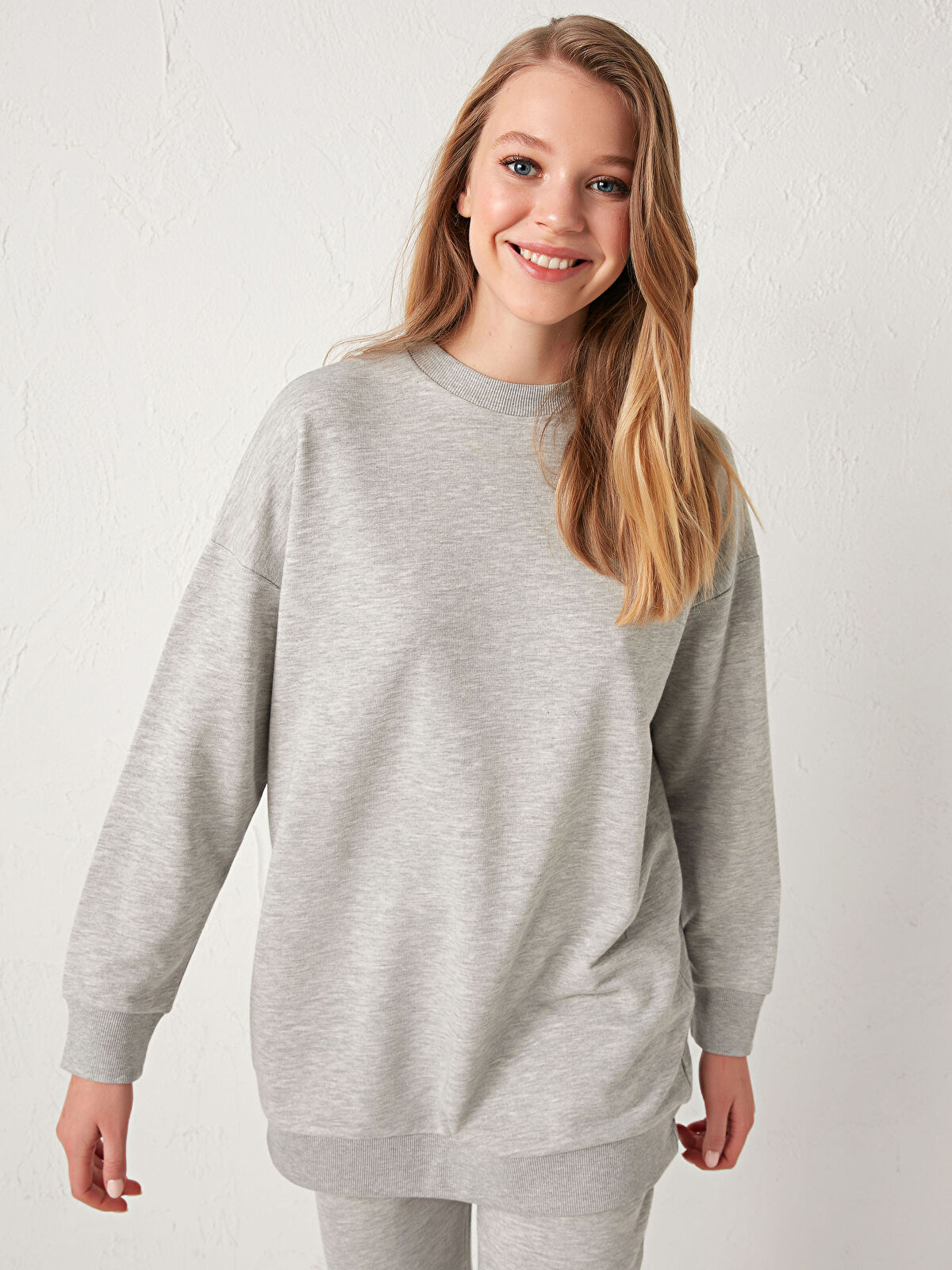 Bisiklet Yaka Oversize Pamuklu Tunik