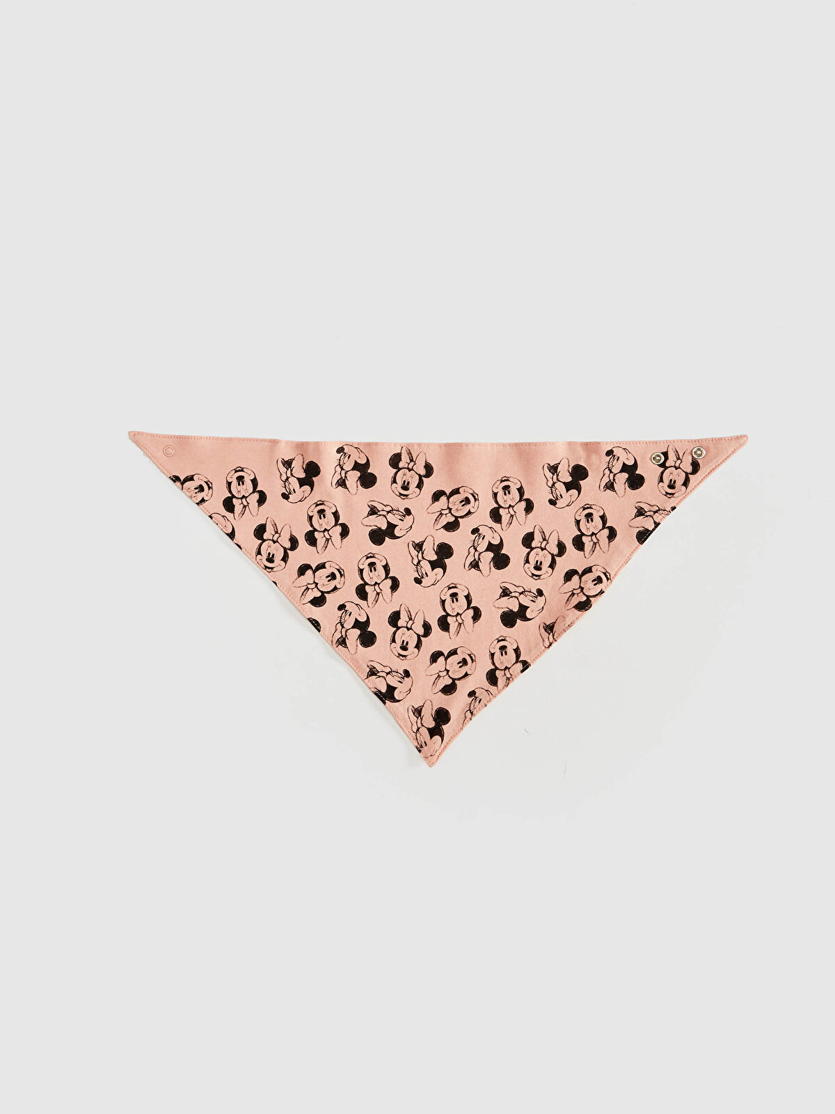 LCW GREEN Kız Bebek Minnie Mouse Baskılı Organik Pamuklu Mama Önlüğü