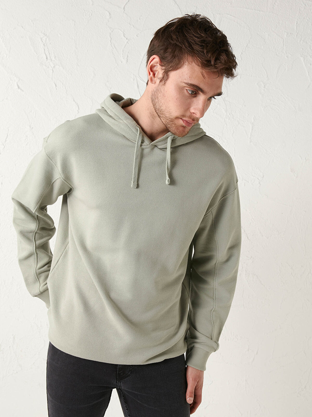 Ekstra Bol Fit Kapüşonlu Sweatshirt