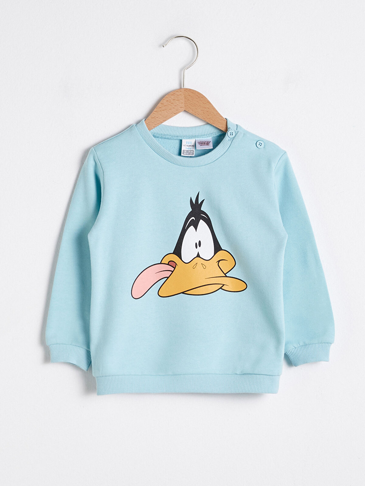 Erkek Bebek Daffy Duck Baskılı Sweatshirt Erkek Bebek Daffy Duck Baskılı Sweatshirt