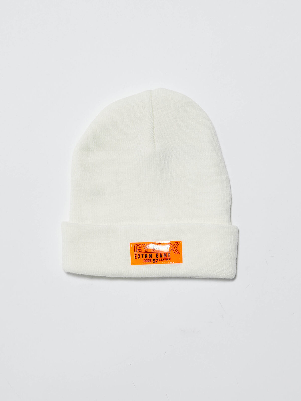 Etiket Baskılı Erkek Çocuk Triko Bere